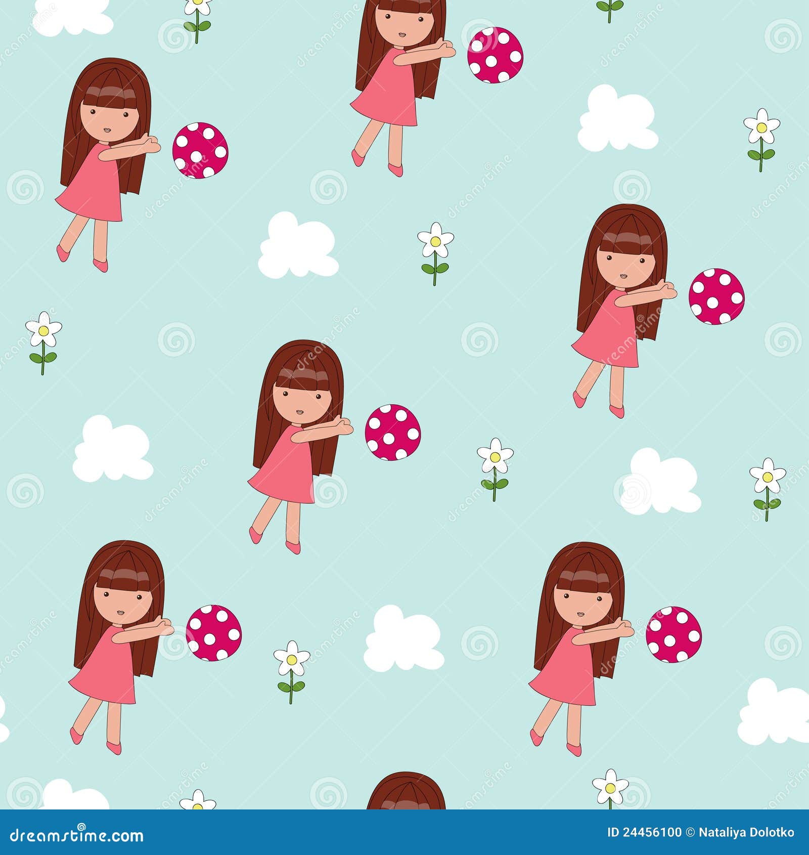 Seamless wallpaper stock vector. Illustration of design - 24456100
