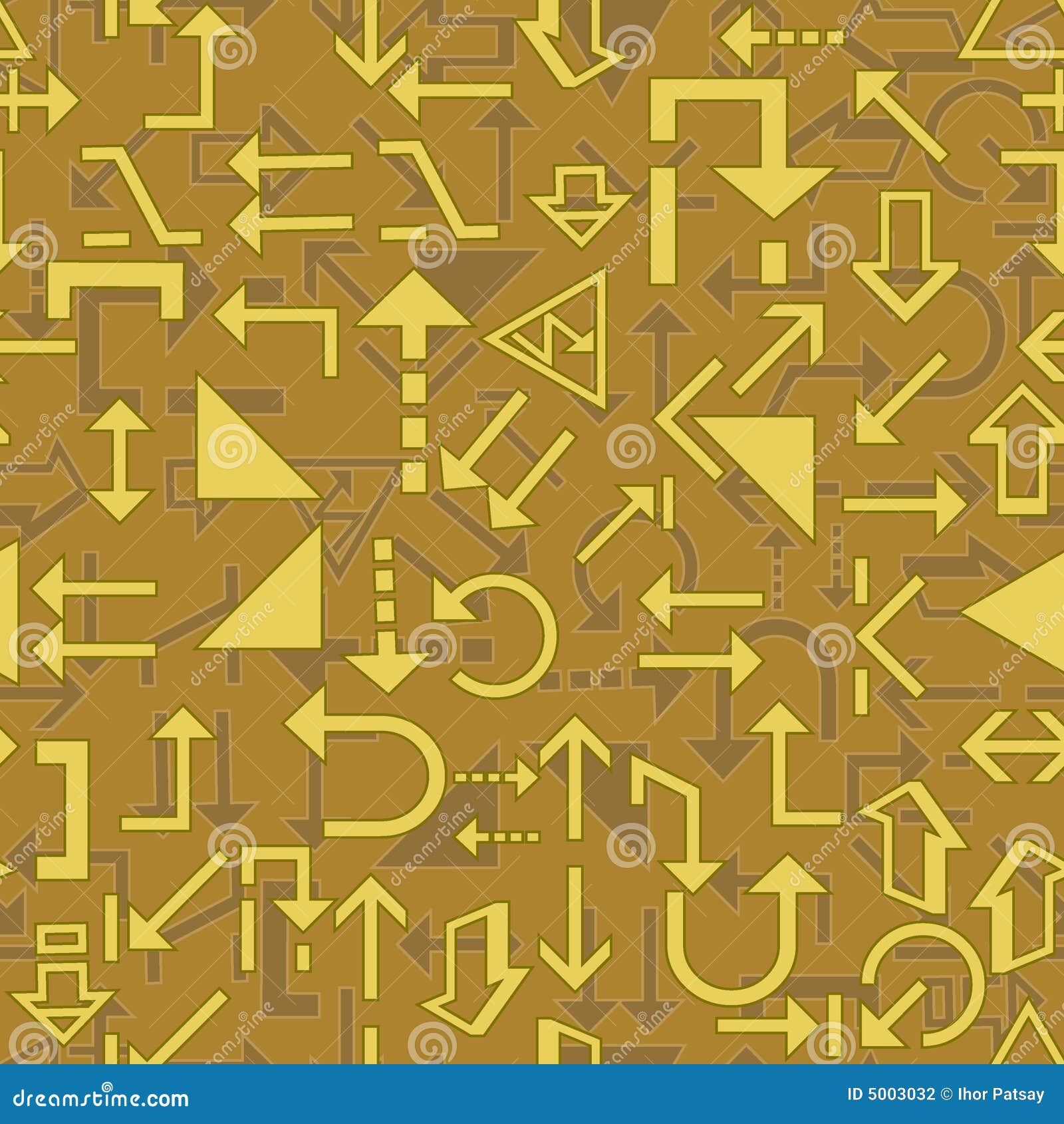 Seamless Wallpaper With Arrow Signs Picture. Image: 5003032