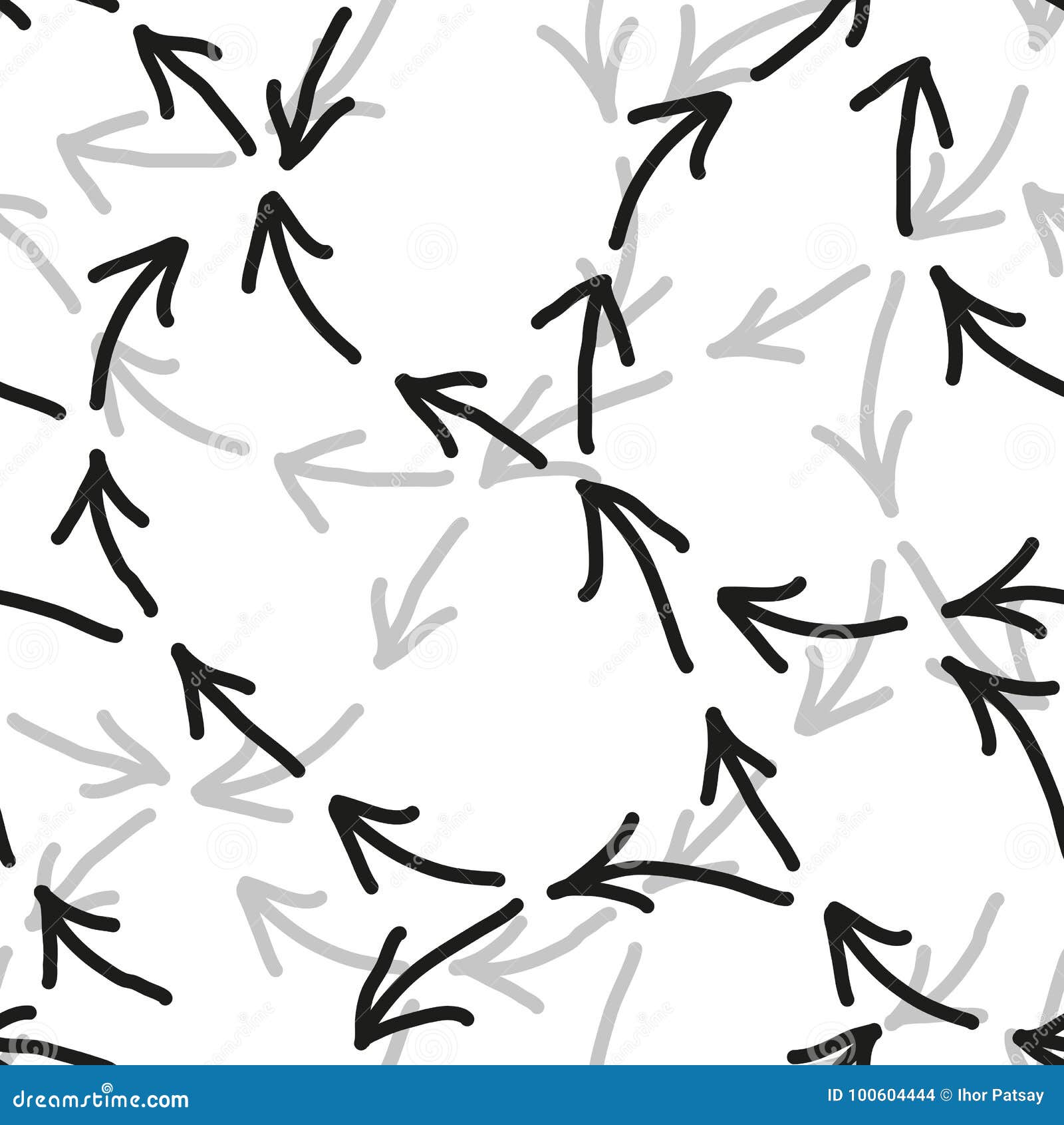 Seamless arrow pattern stock vector. Illustration of wallpaper - 100604444