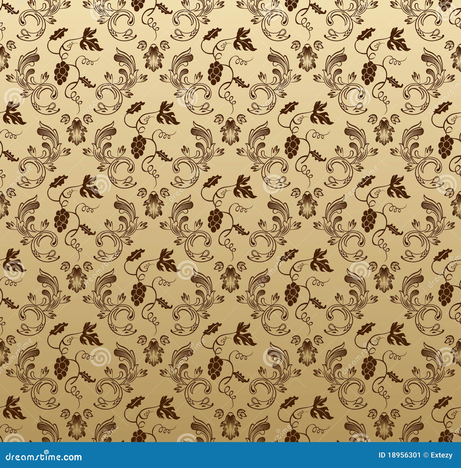 Seamless Wallpaper Background Grapes Vintage Stock Vector ...