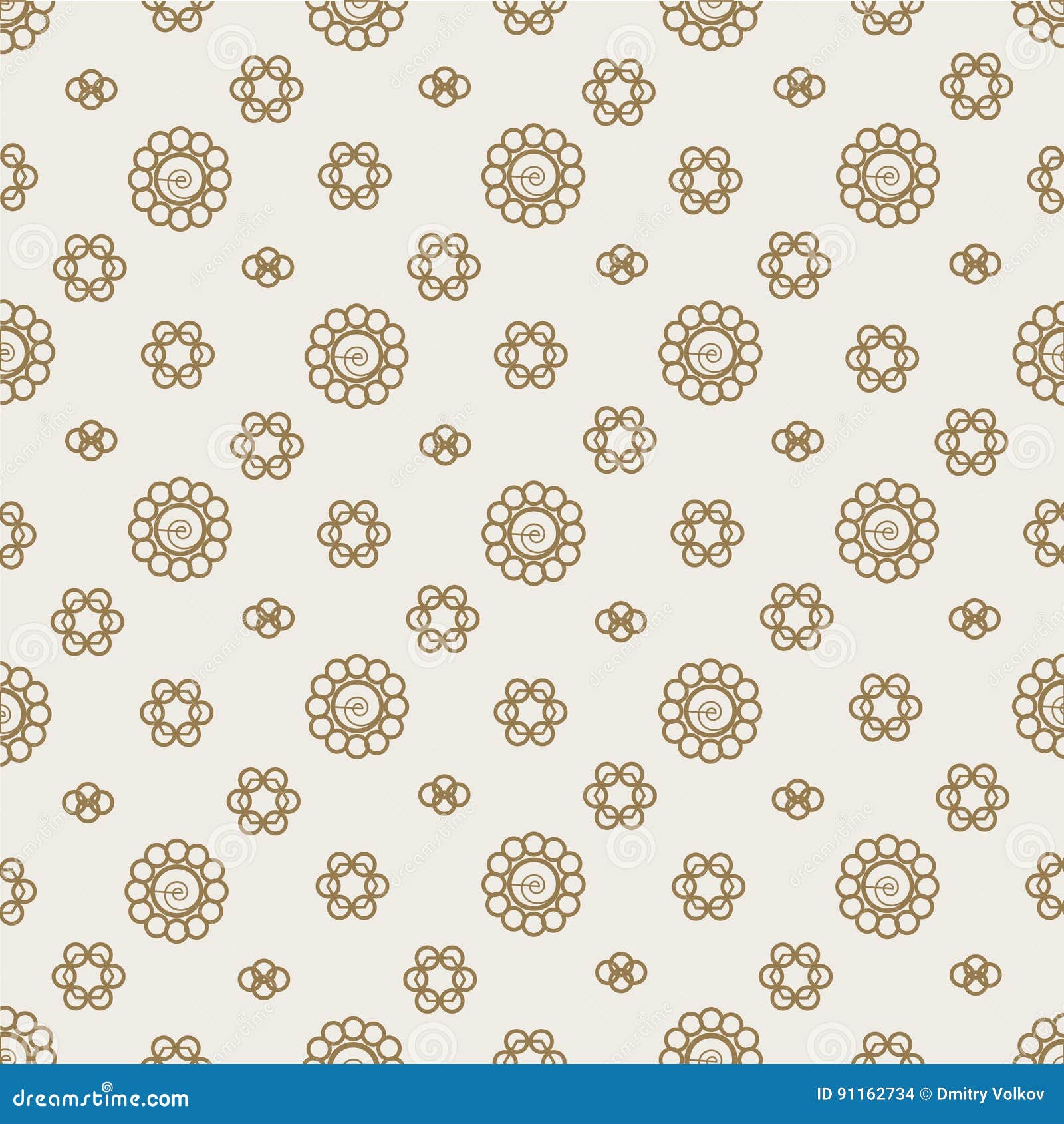 Seamless Wallpaper, Circles on a Light Background Stock Illustration ...