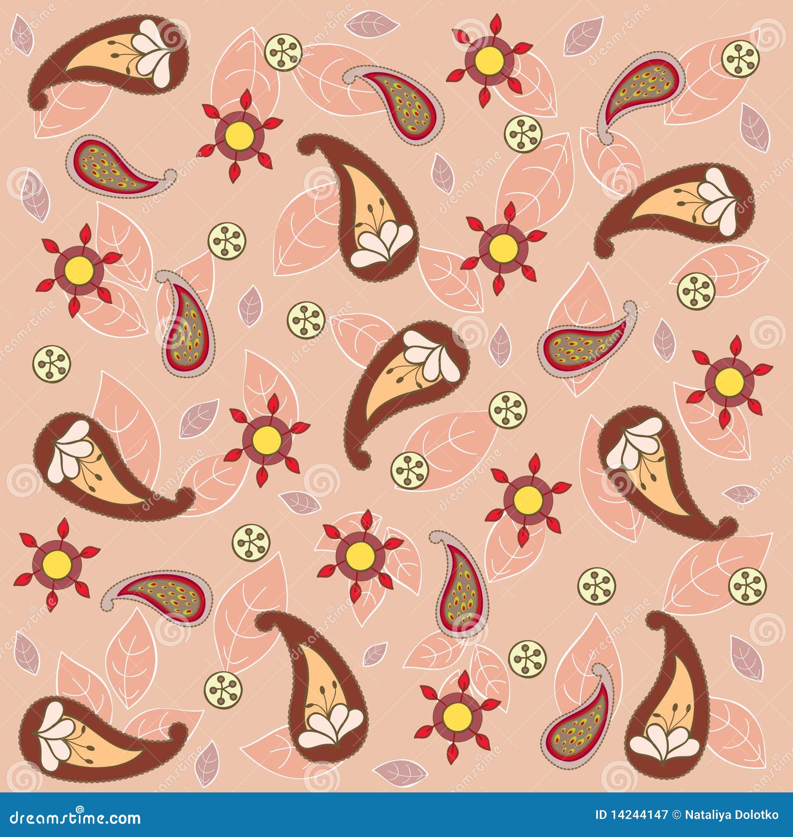 Seamless wallpaper pattern stock vector. Illustration of curve - 14244147
