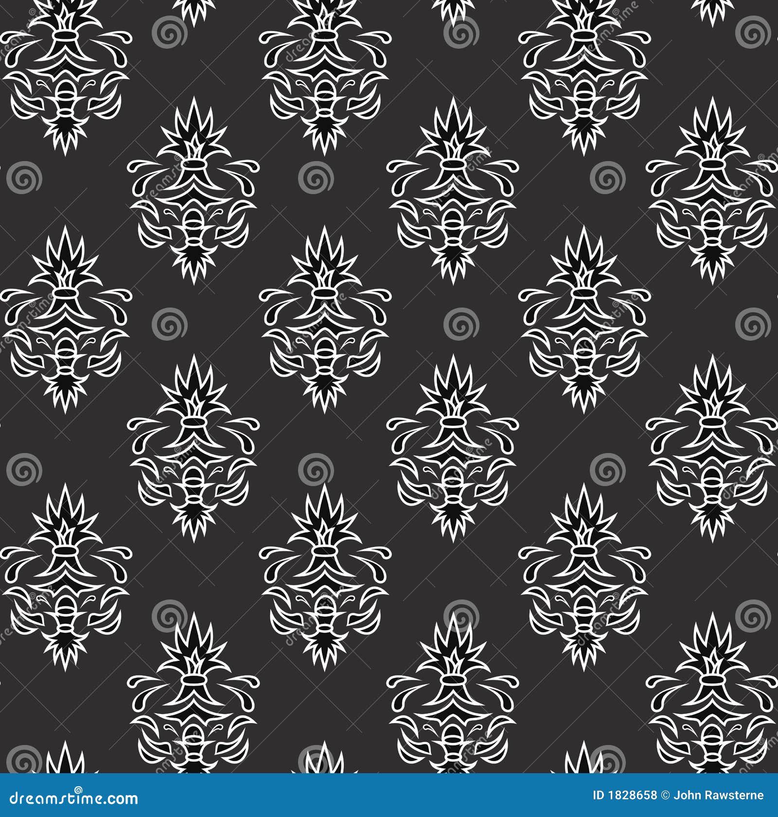 Seamless Wallpaper Pattern stock illustration. Illustration of design ...
