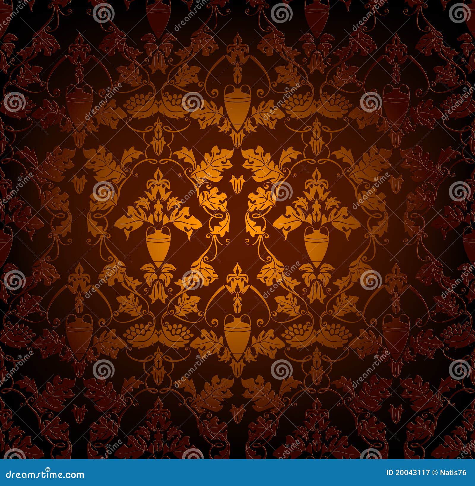 Seamless wallpaper pattern stock vector. Illustration of backdrop ...