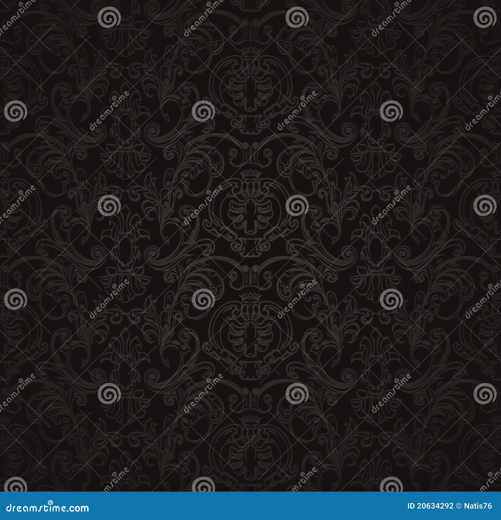 Seamless wallpaper pattern stock vector. Illustration of renaissance ...