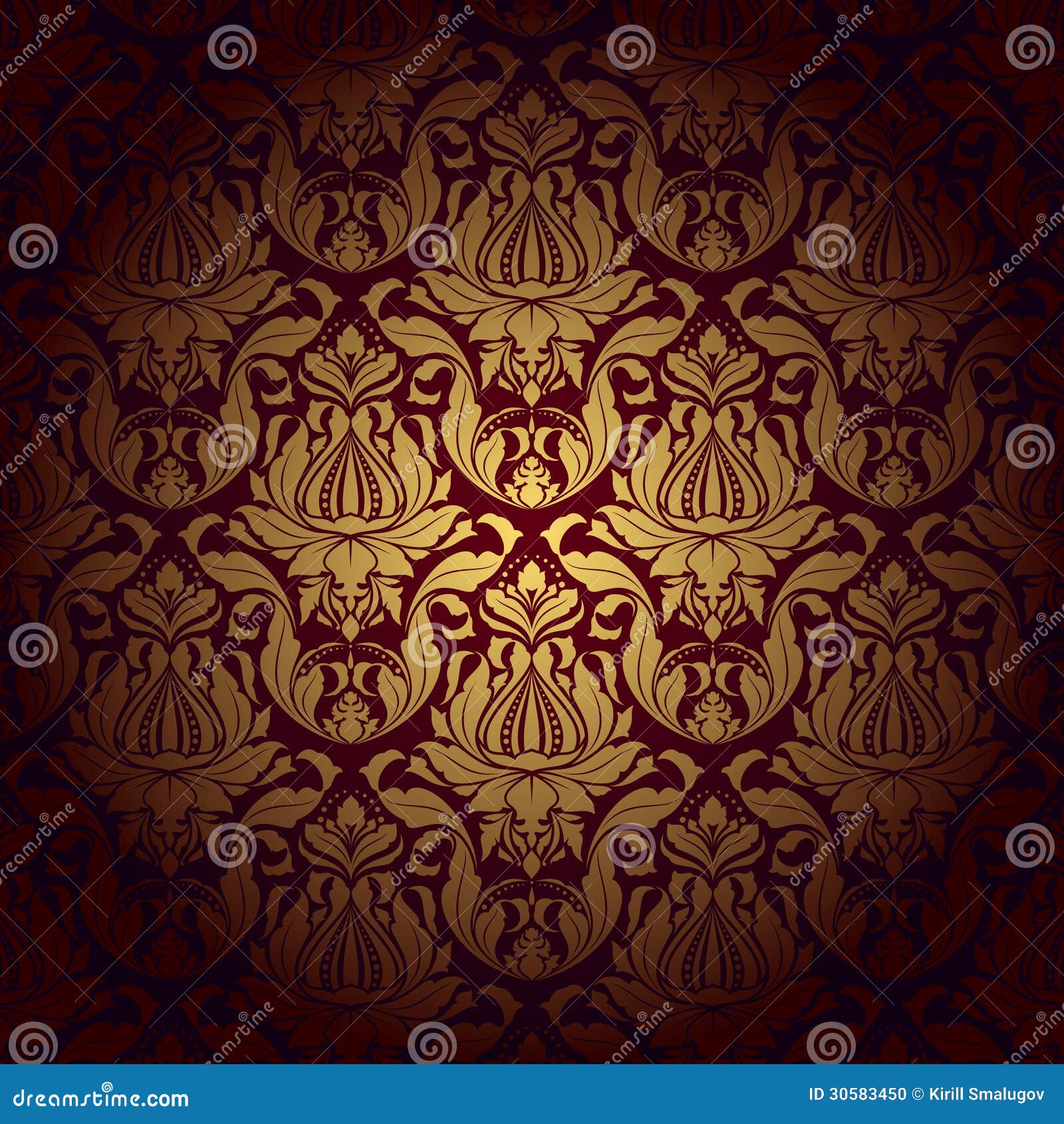 Seamless Wallpaper Pattern Background. Vector Stock Vector ...