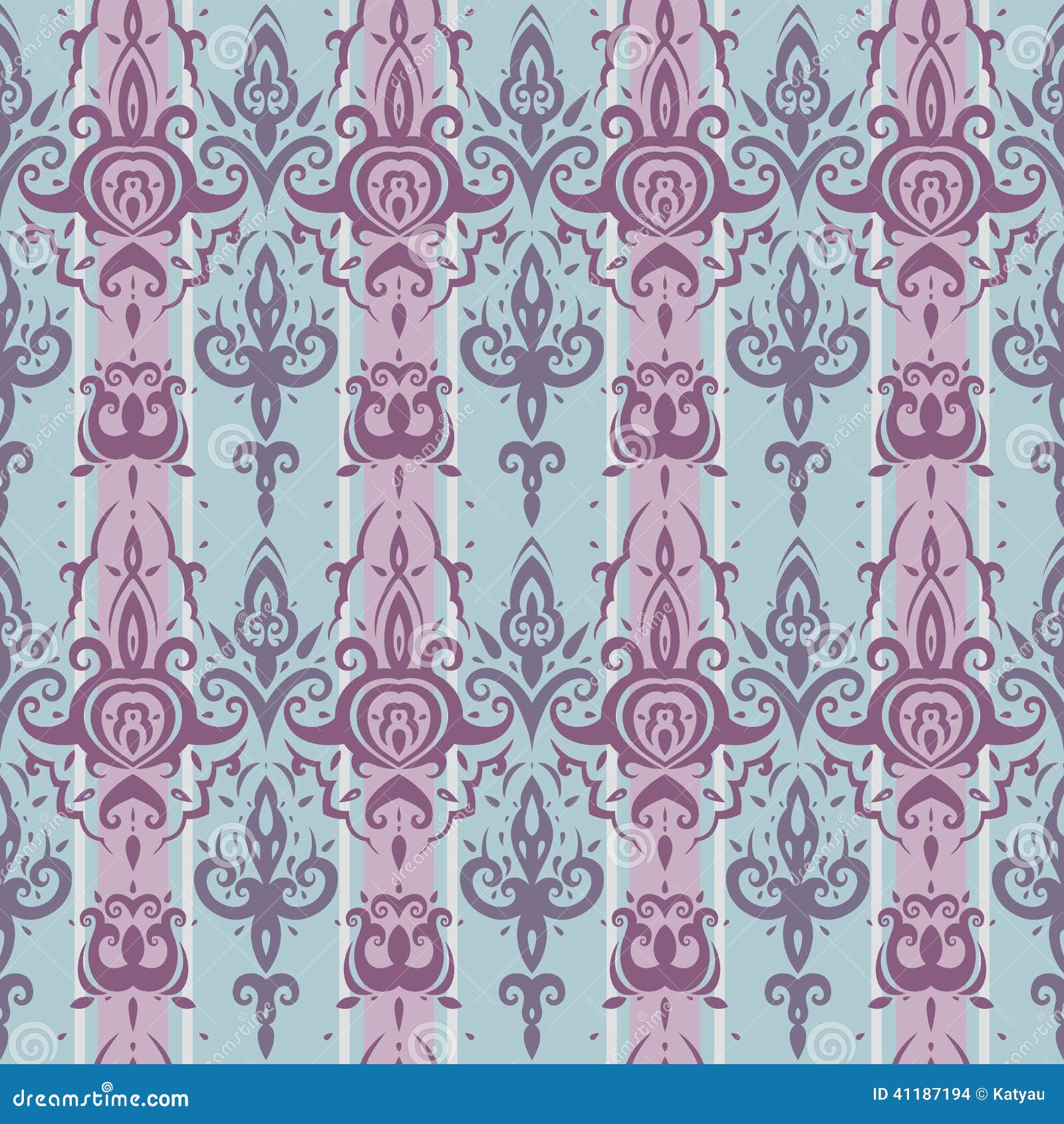 Seamless Wallpaper Pattern. Stock Vector - Illustration of luxury ...