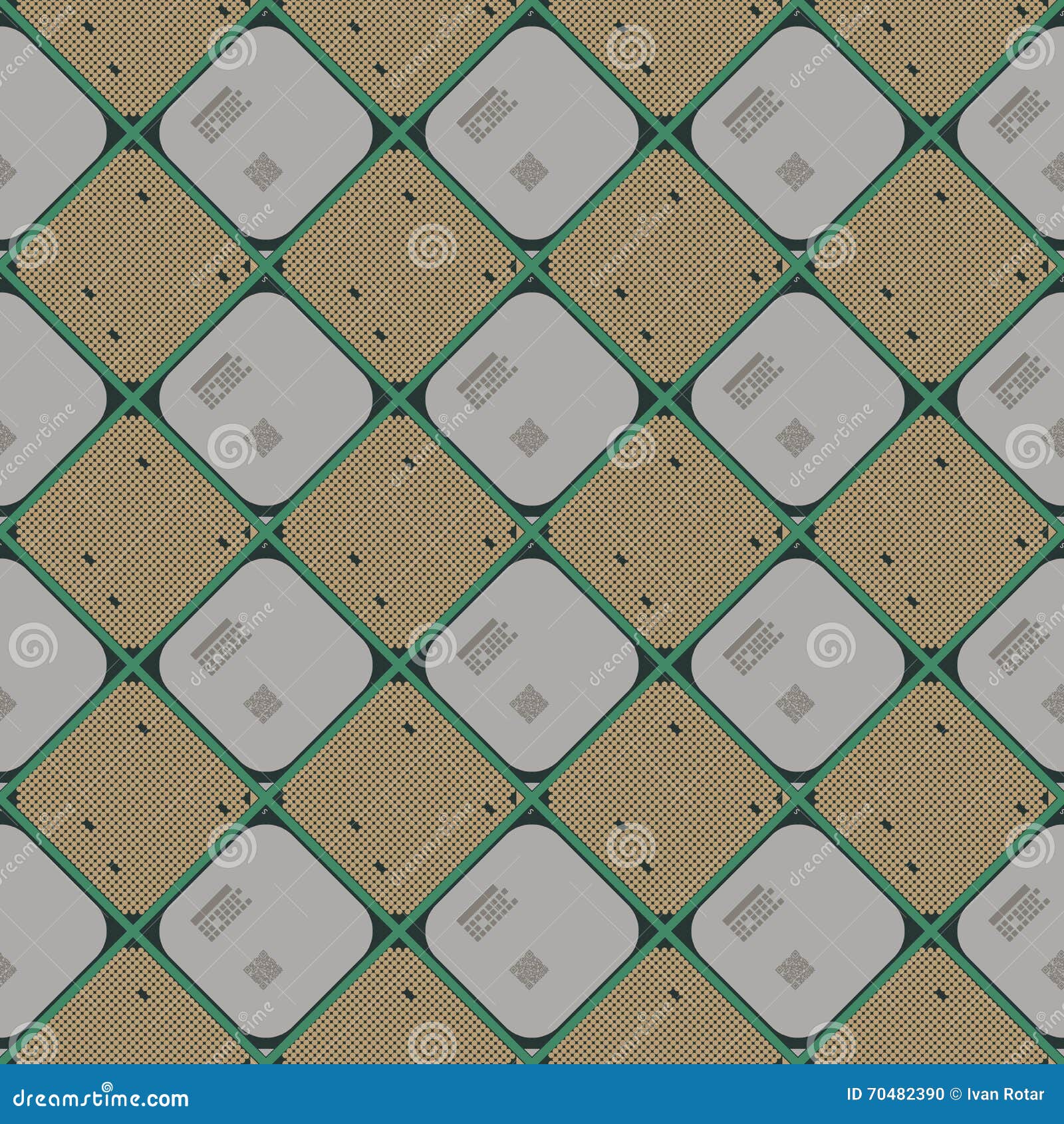 Seamless Wallpaper Pattern from Processors Stock Vector - Illustration of core, microprocessor ...