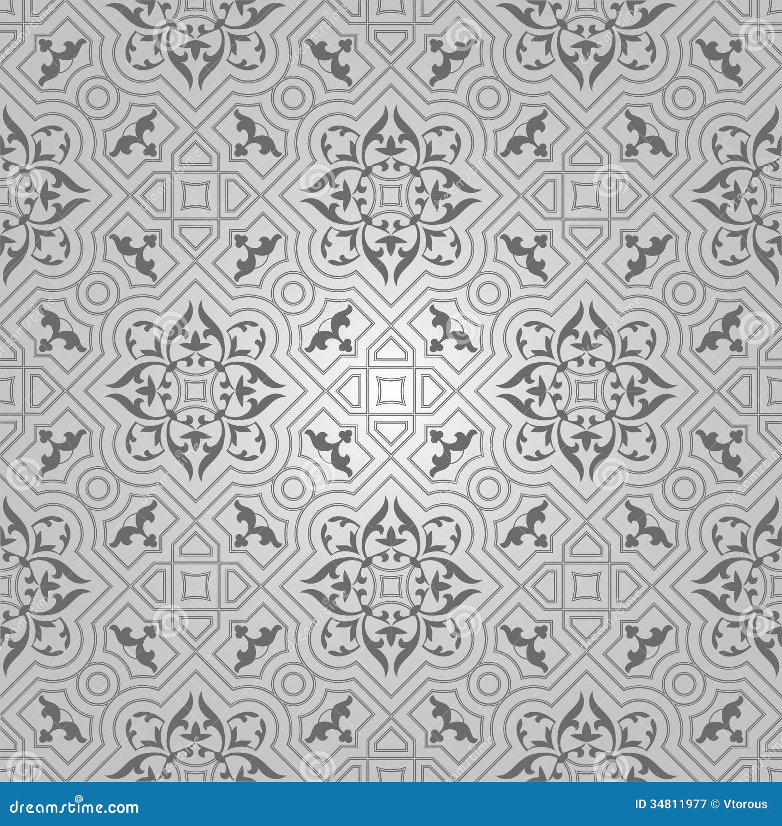 Seamless wallpaper pattern stock vector. Illustration of decoration ...