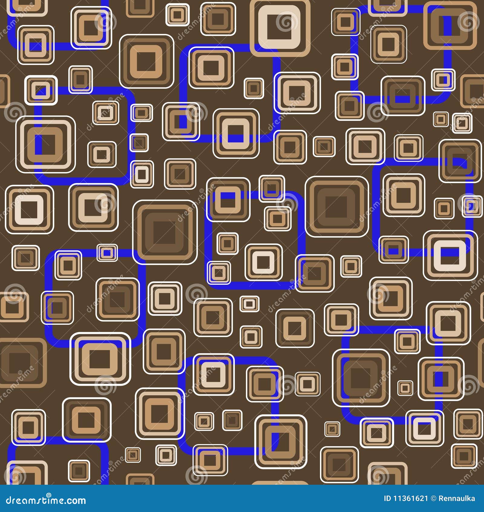 Seamless Wallpaper with Squares Stock Vector - Illustration of tile ...