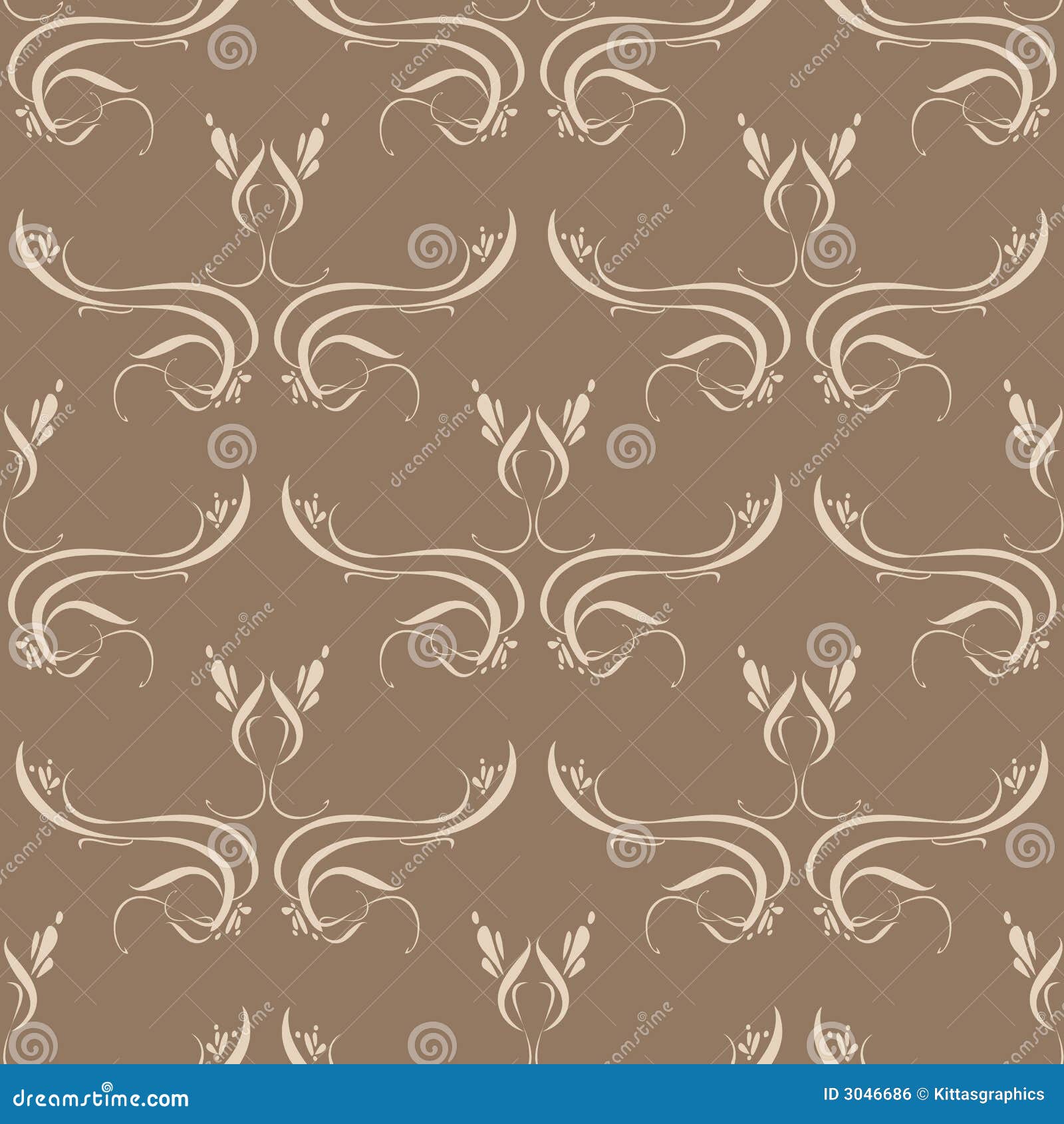 Seamless Wallpaper Tile Design Stock Vector - Illustration of design ...