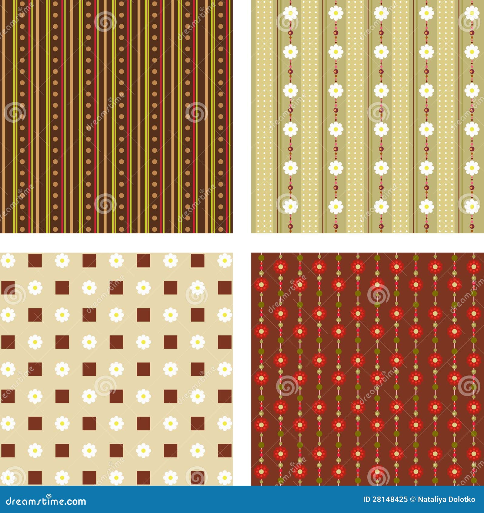 Seamless Wallpapers Cartoon Vector | CartoonDealer.com #28148425