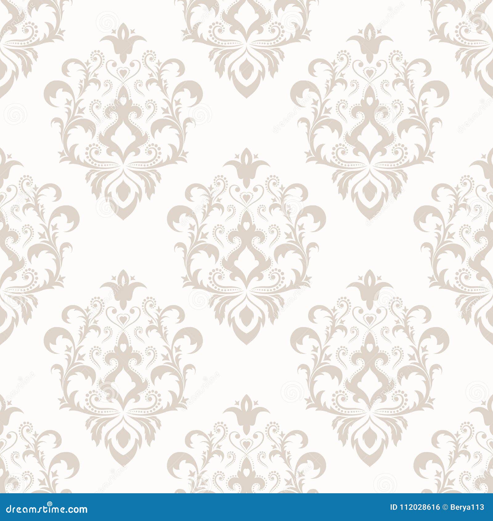 Seamless Wallpapers in the Style of Baroque , Illustration Stock ...
