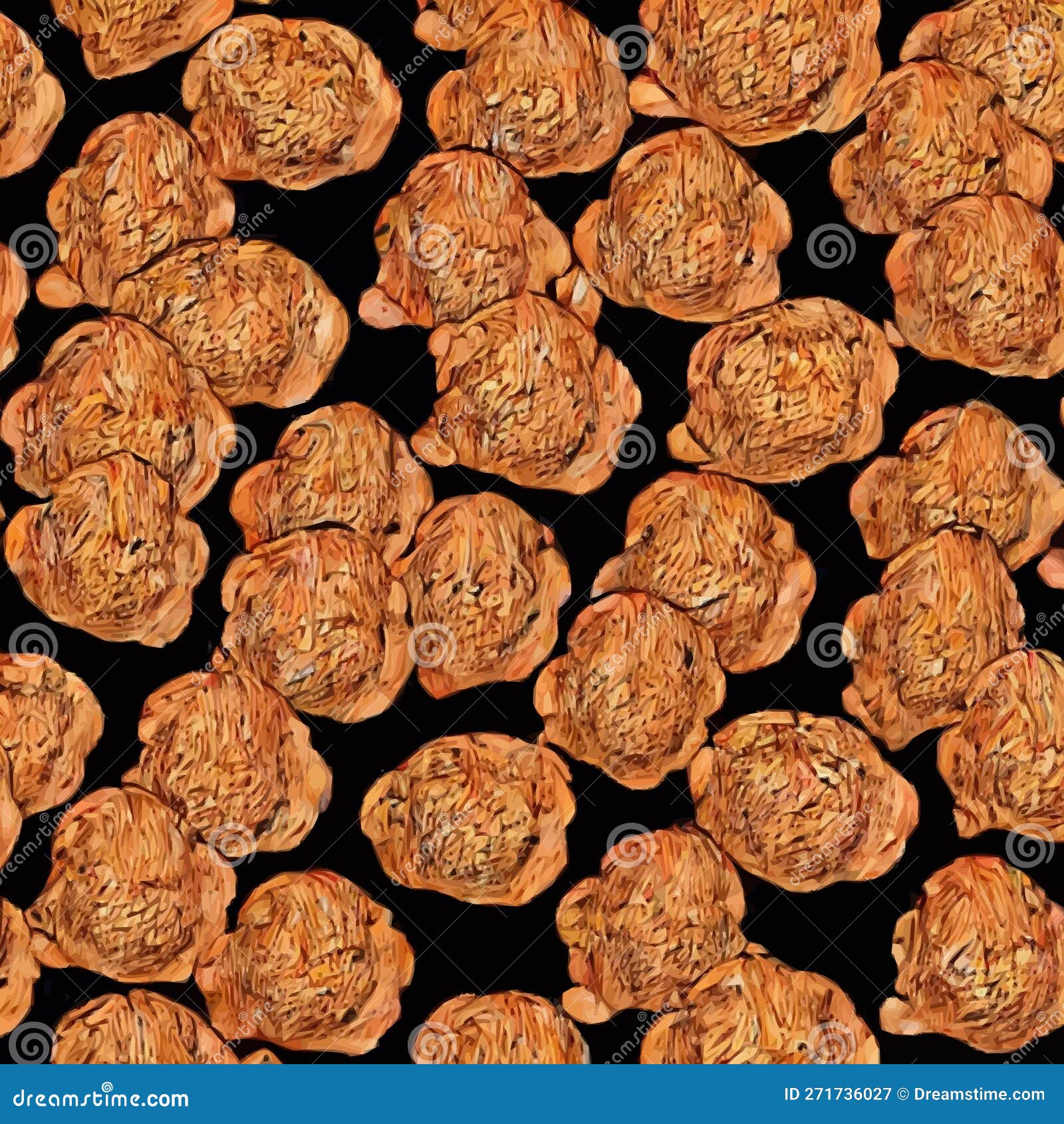 Seamless walnut background stock vector. Illustration of healthy ...