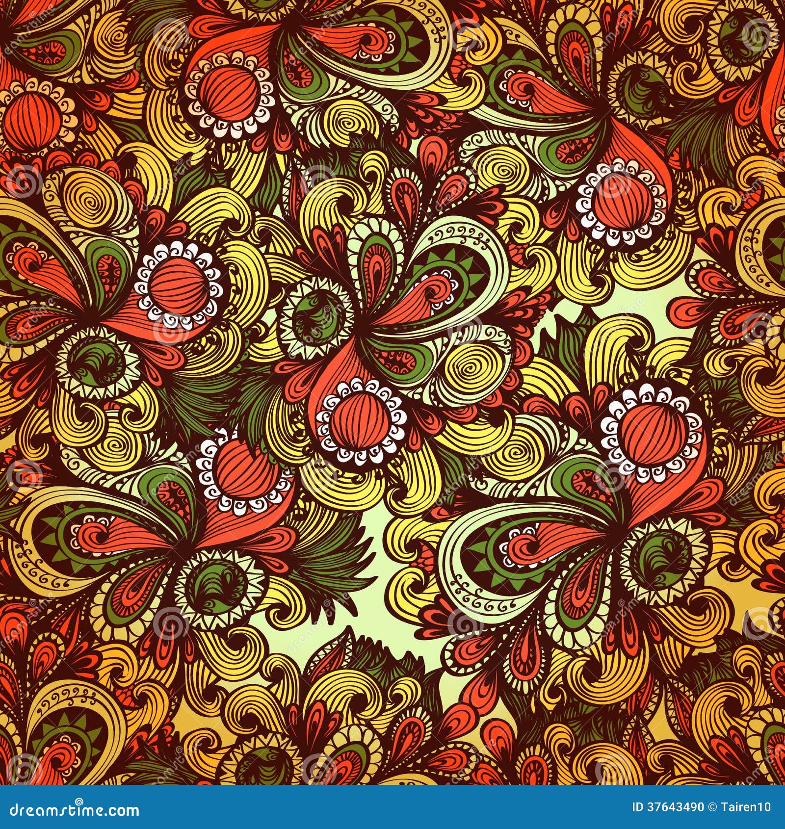 Seamless Warm Pattern For Background Vector Illustration ...