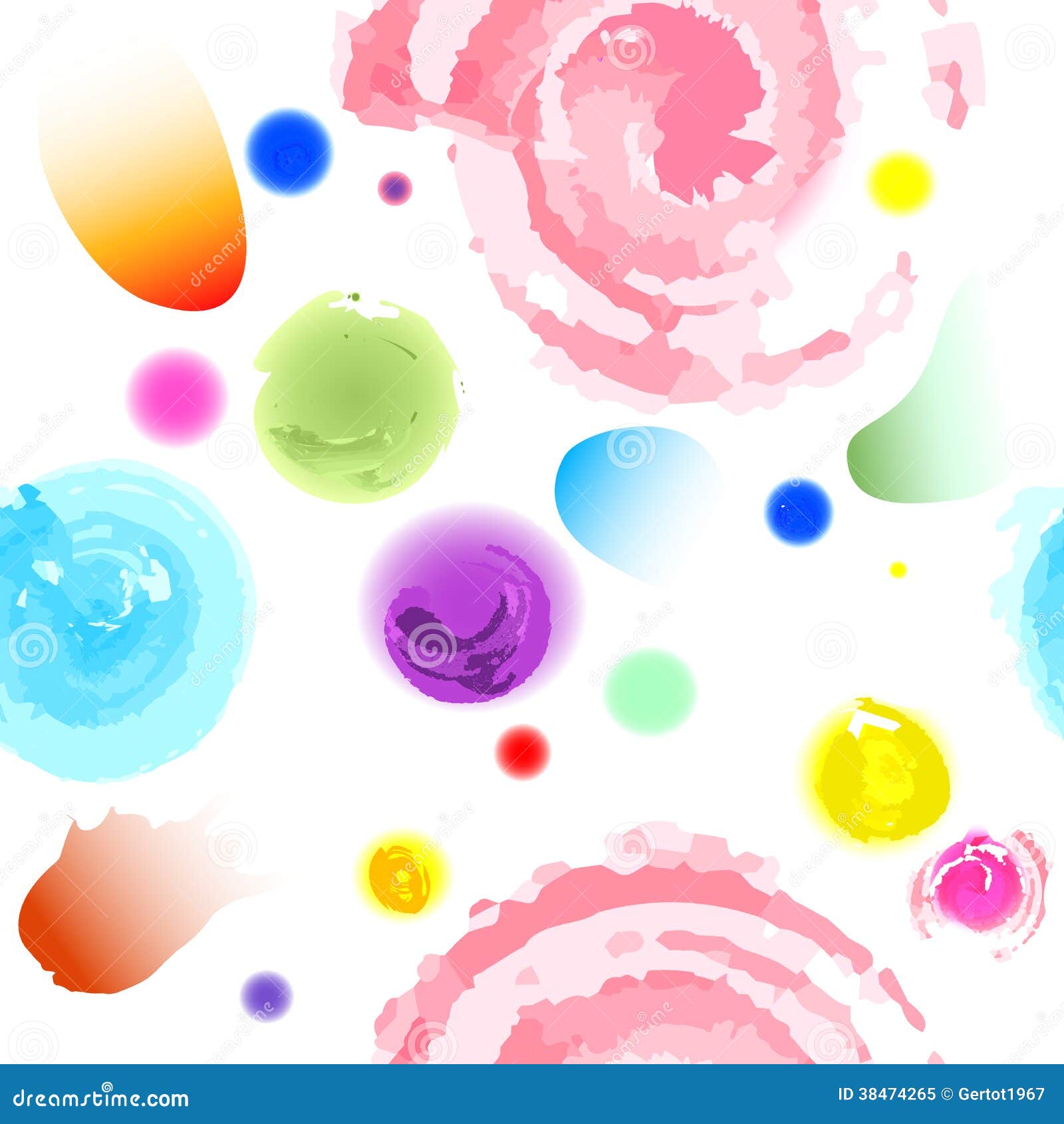 Seamless Water Color Pattern Stock Vector - Illustration of paint ...