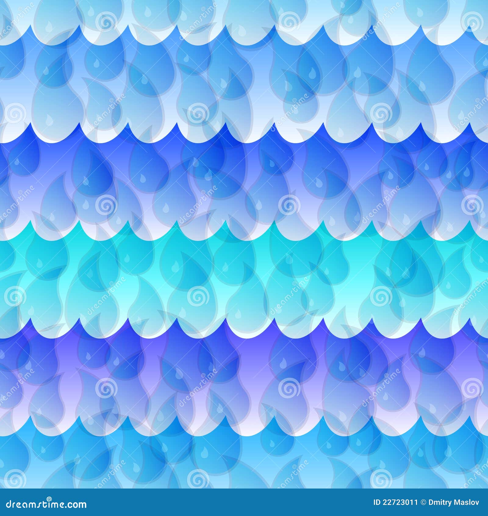 Seamless Water Drop Pattern Stock Vector - Illustration of vector ...