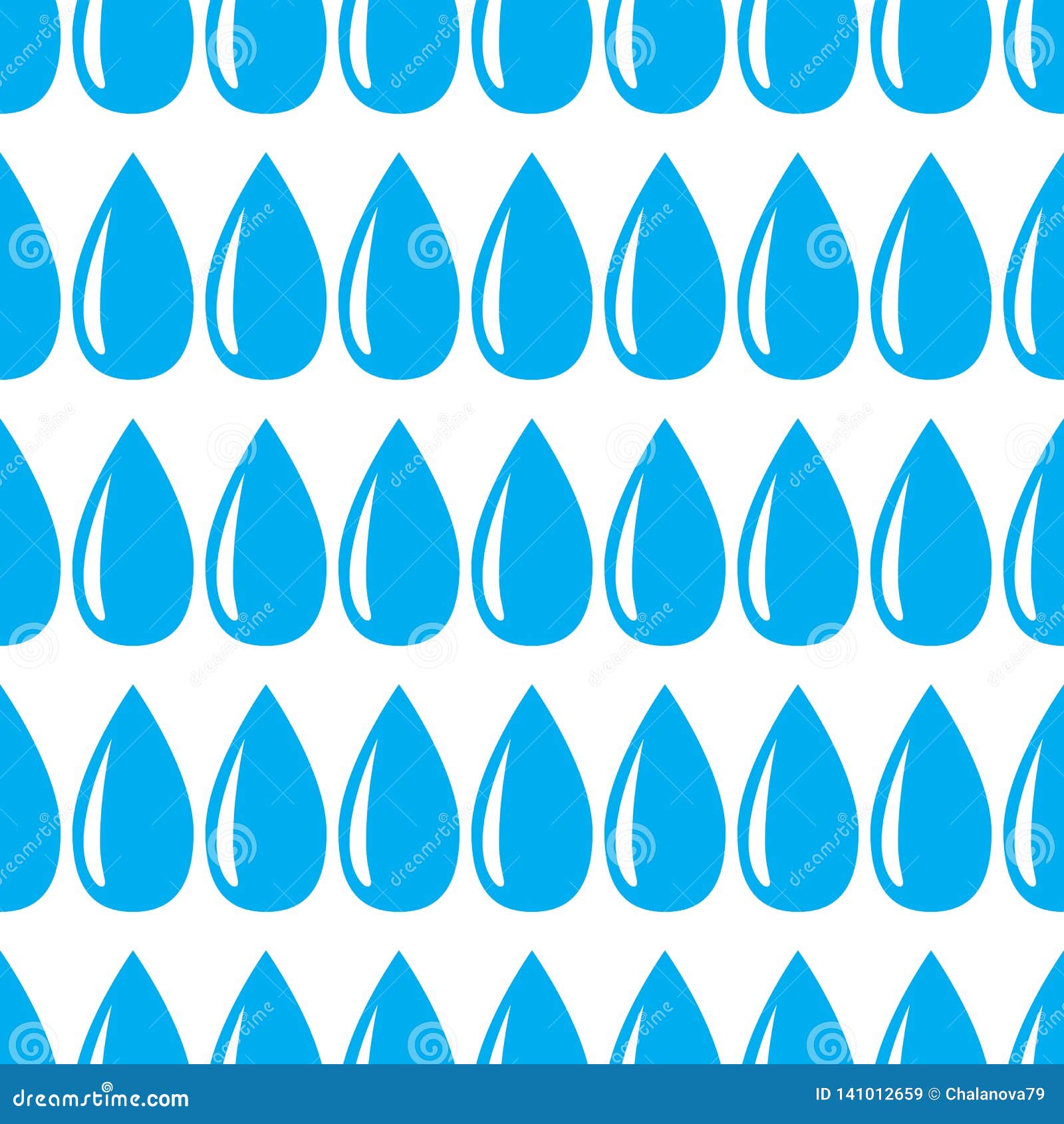 Seamless Water Drop Pattern. Vector Background. Eps10 Stock ...