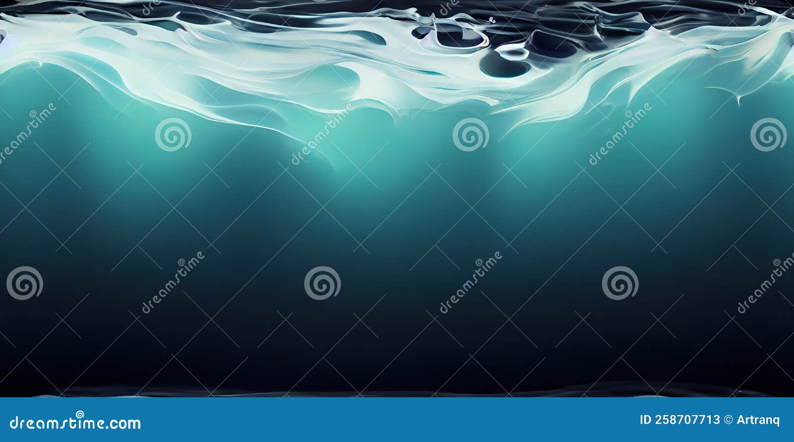 Seamless Water Flow with Waves and Sea Foam Backdrop Stock Illustration ...