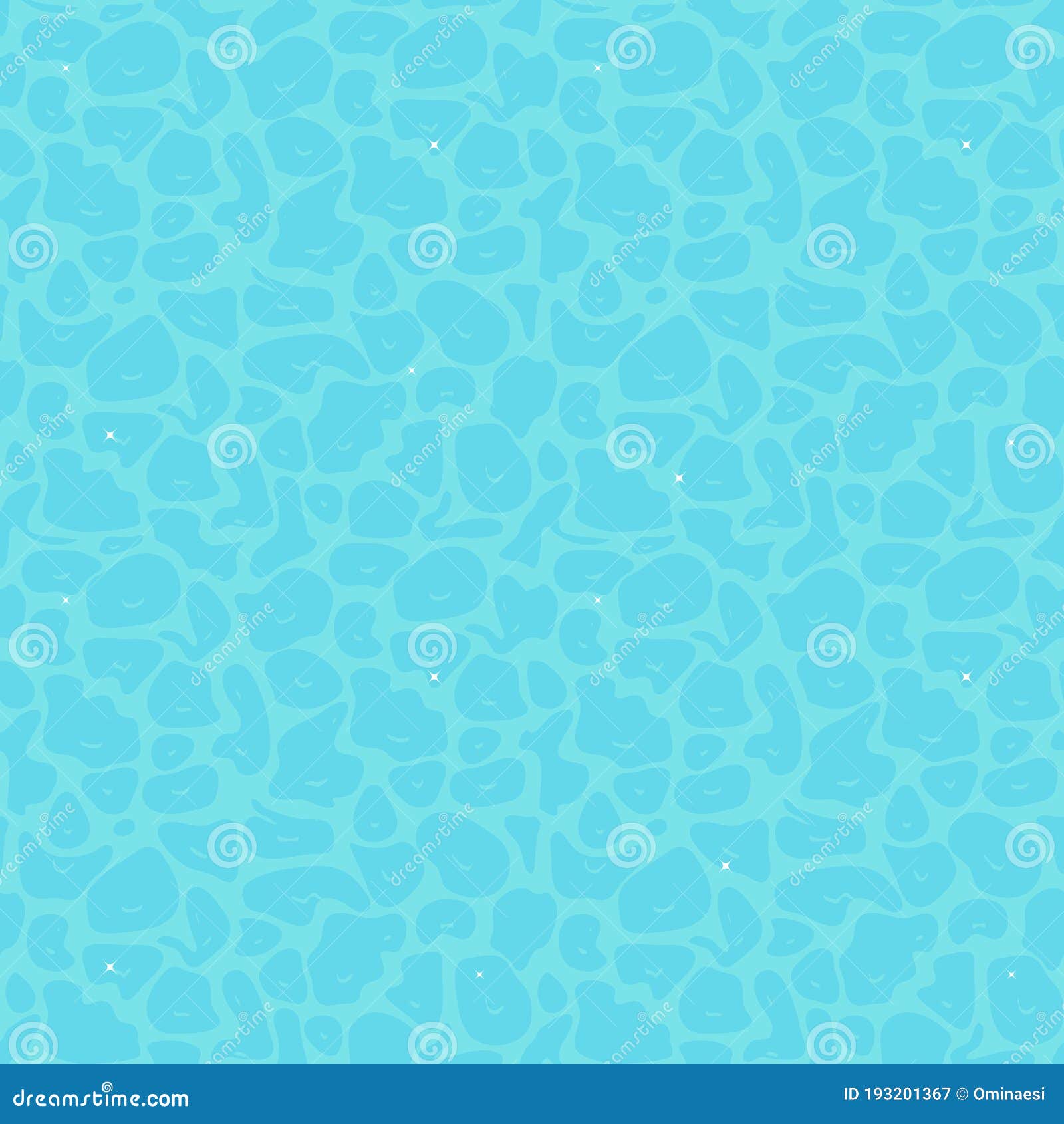Seamless Water Pattern Flat Design Vector Illustration Stock Vector ...