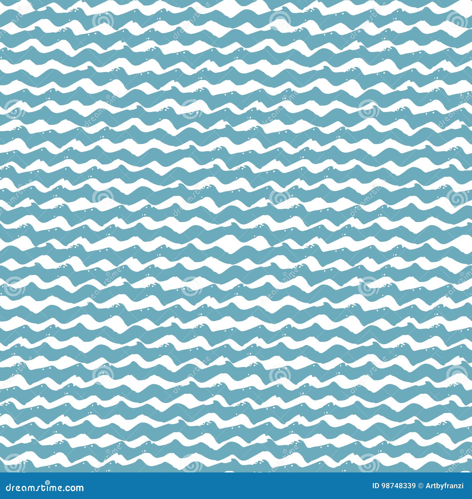Seamless water pattern stock vector. Illustration of drawing - 98748339