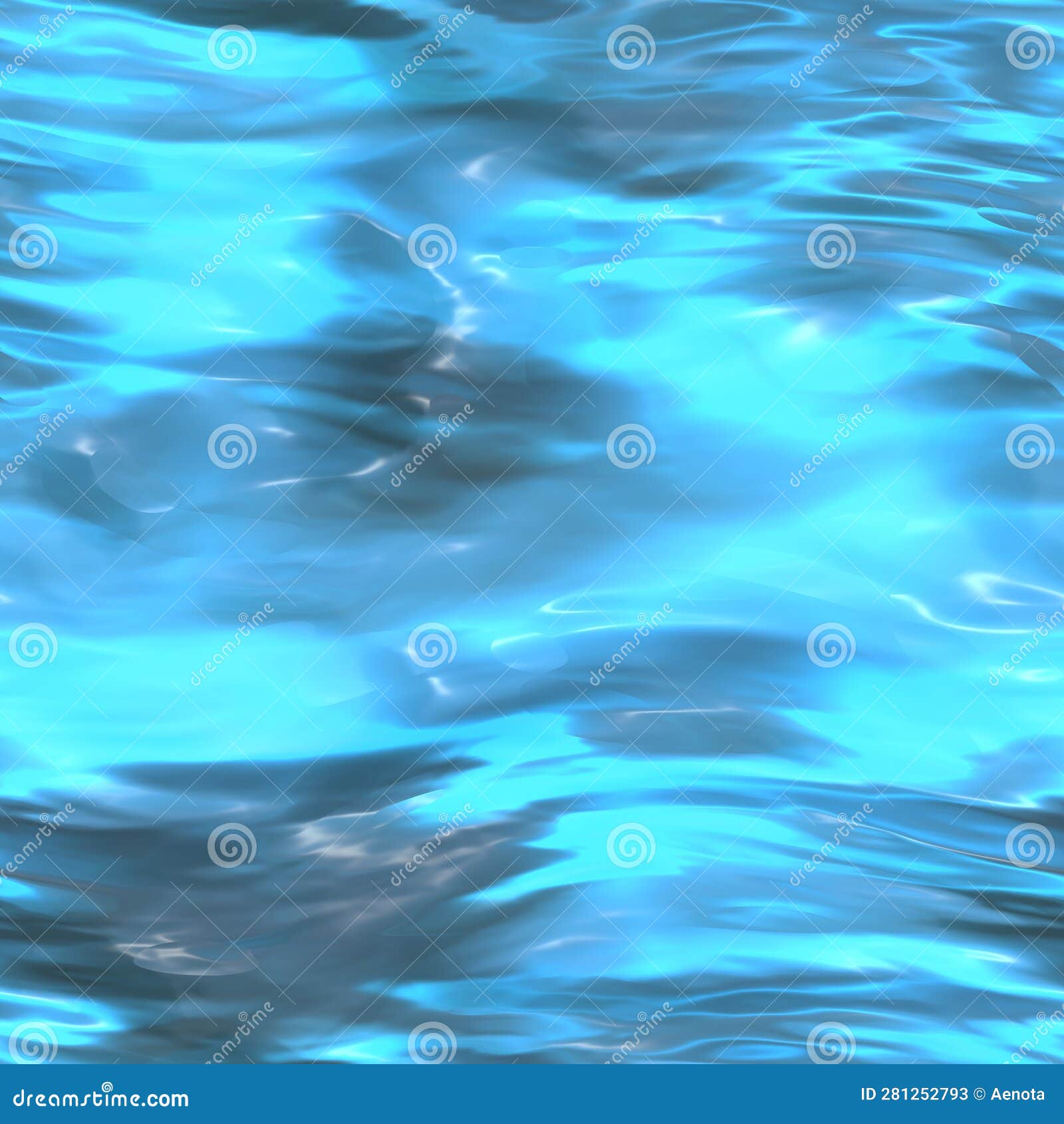 Seamless Water Texture Pattern Stock Illustration - Illustration of ...