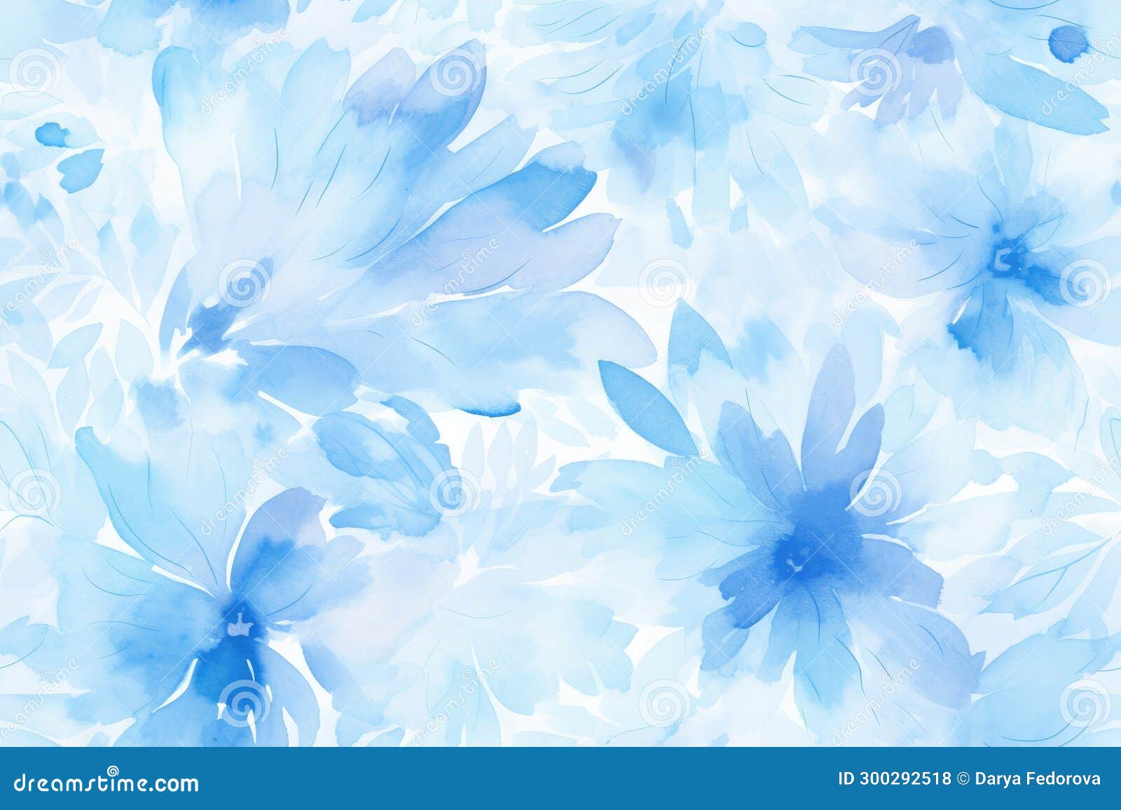 Seamless Watercolor Abstract Flower Pattern. Aquarelle Texture Stock ...