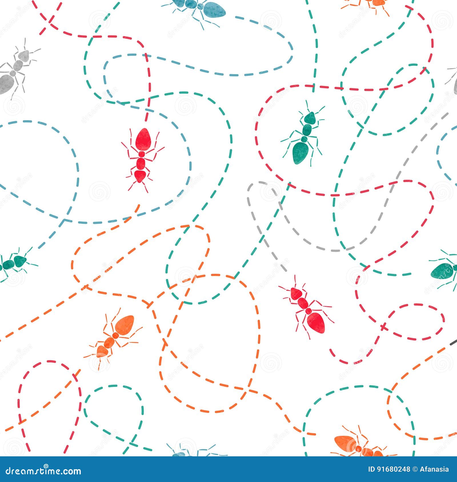 Seamless Ants Stock Photo | CartoonDealer.com #13063830