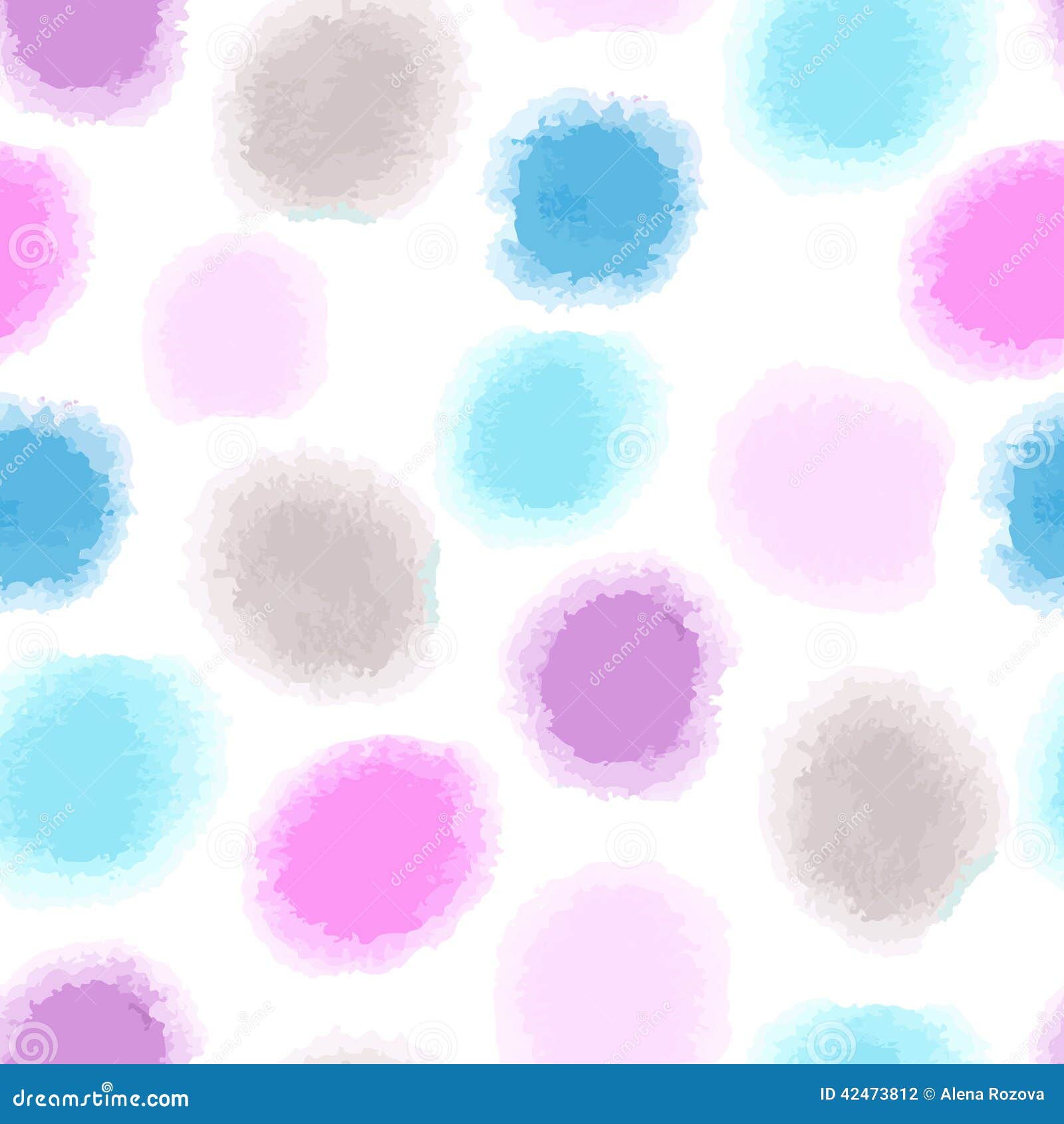 Seamless Watercolor Dots Background Stock Vector - Illustration of spot ...