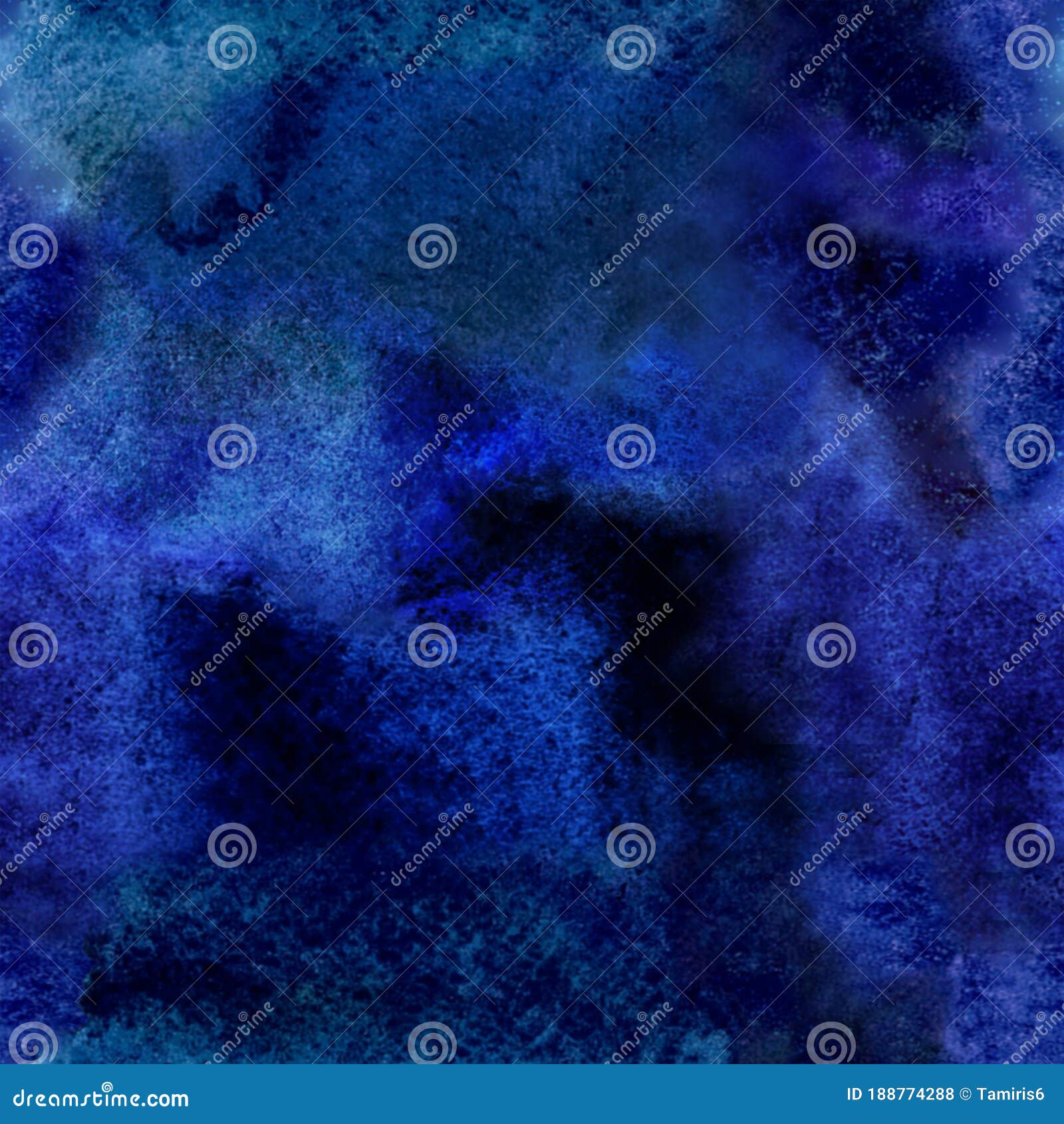 Seamless Watercolor Space Blue Pattern Stock Photo - Image of dark ...