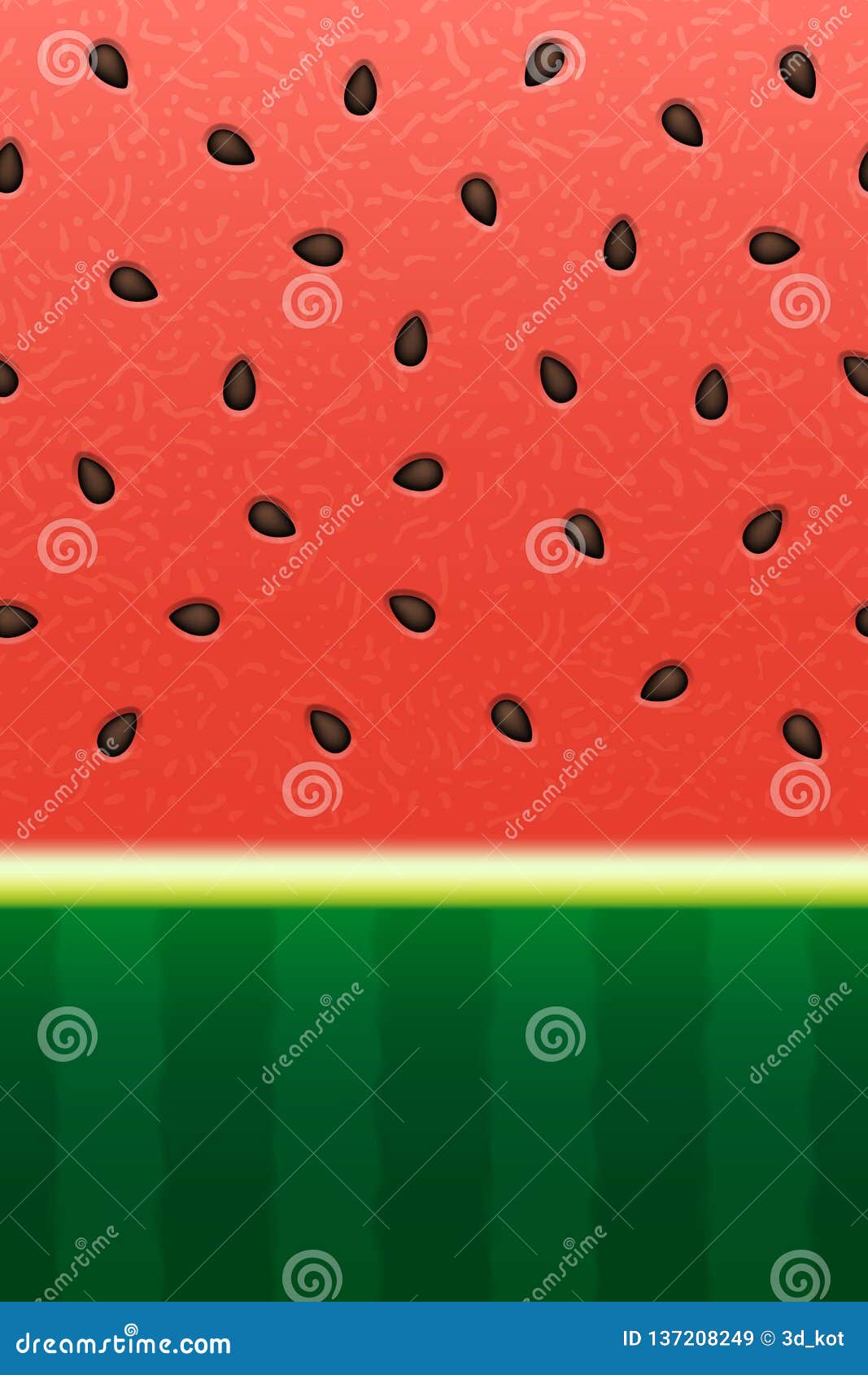 Seamless Watermelon Abstract Texture Background with Seeds Stock Vector ...