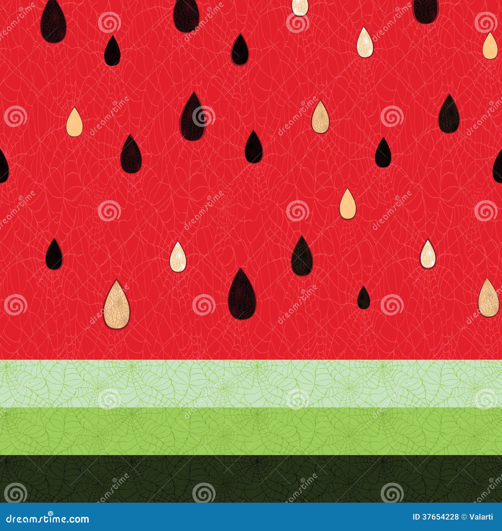 Seamless Watermelon Pattern Vector Illustration | CartoonDealer.com ...