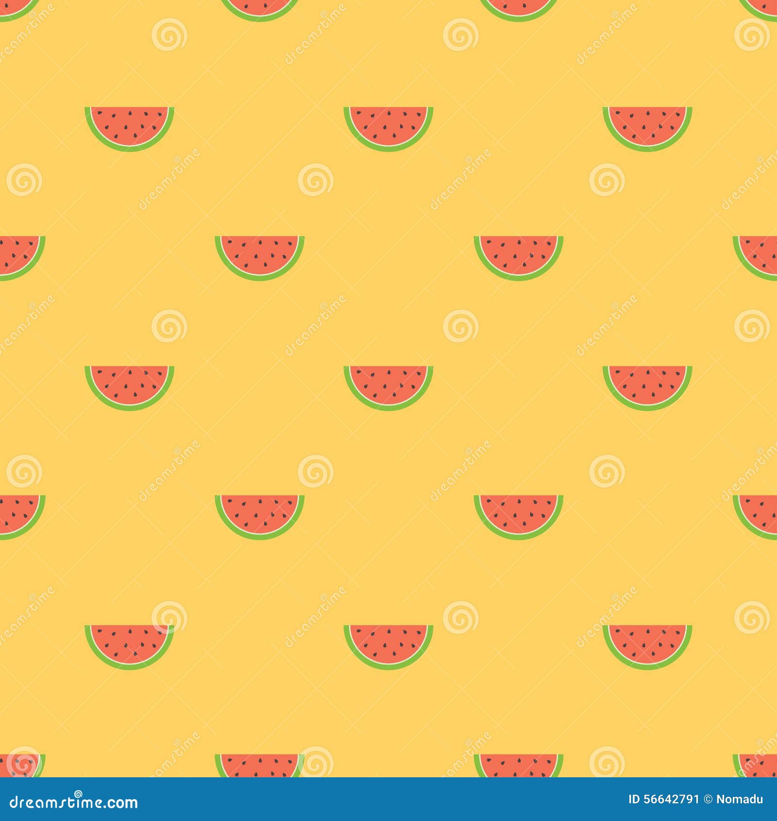 Seamless Watermelon Pattern Background Stock Vector - Illustration of ...