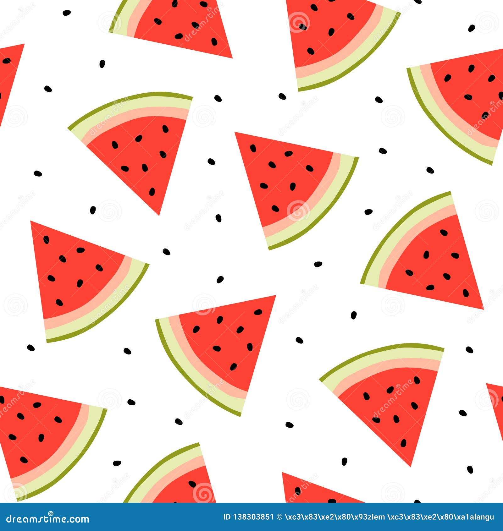 Seamless Watermelon Pattern and Background Vector Illustration Stock ... Seamless Watermelon Pattern and Background Vector Illustration Stock ...