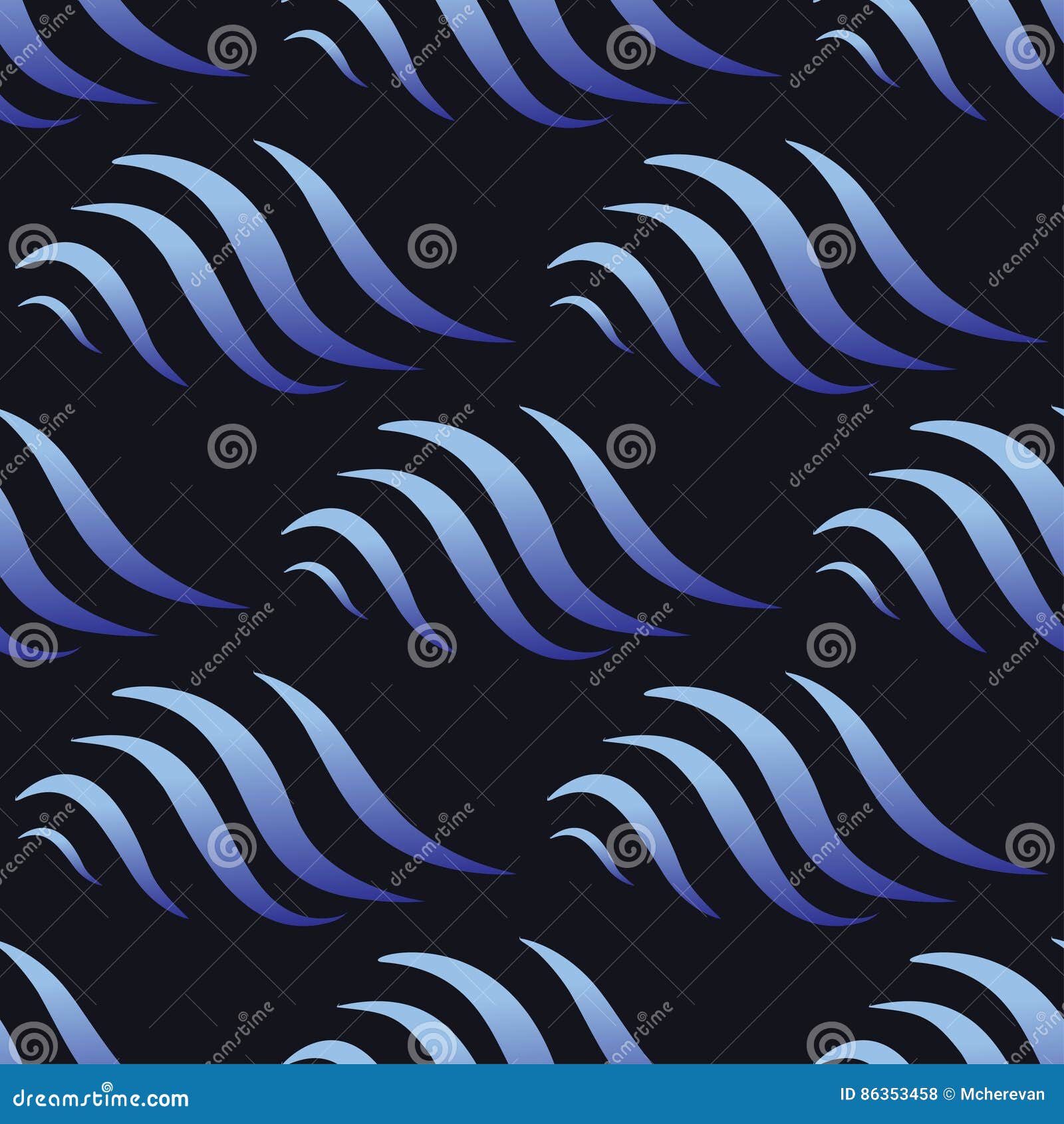 Seamless wave background stock illustration. Illustration of modern ...
