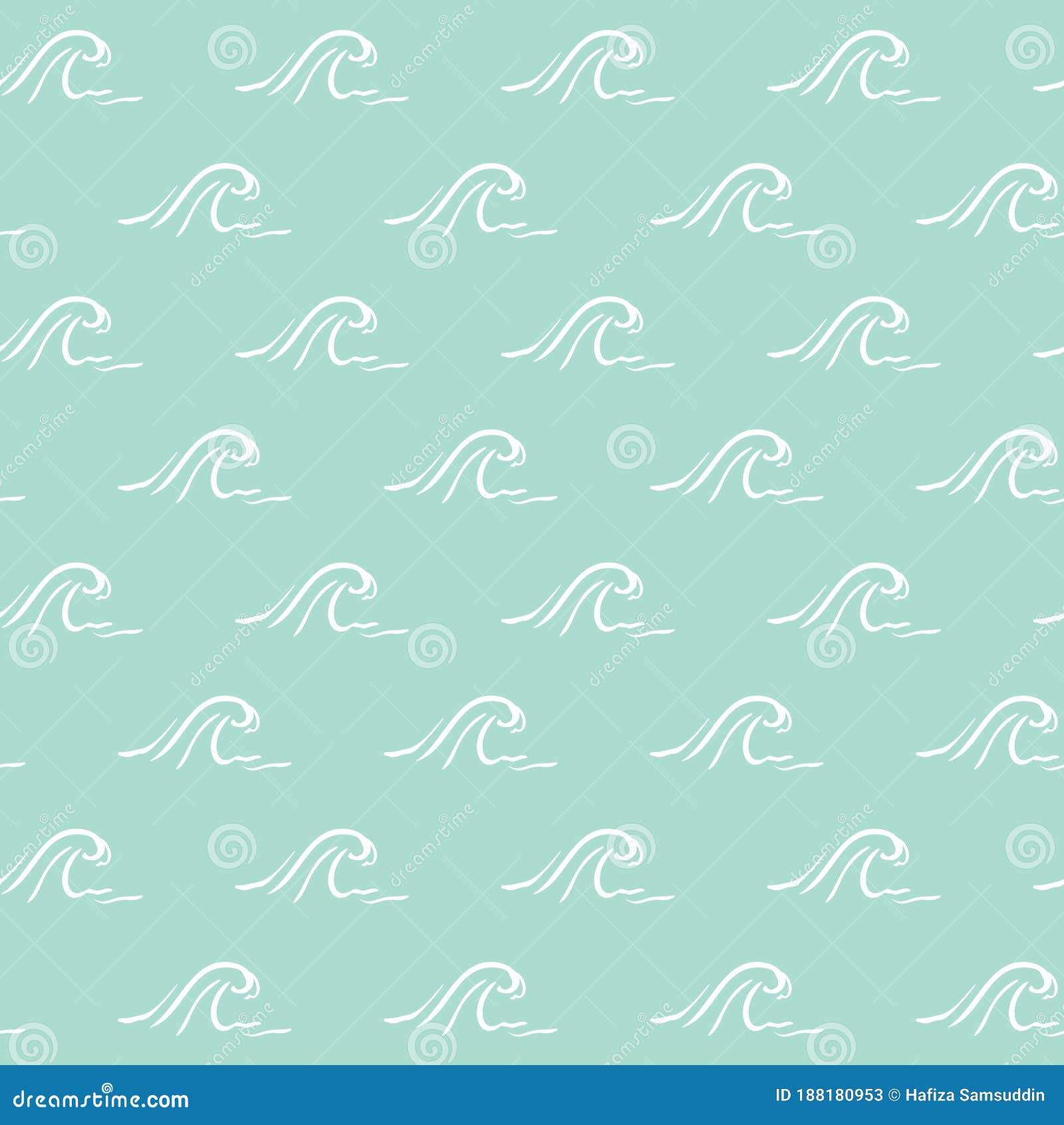 A Seamless Wave Background Illustration. Stock Vector - Illustration of ...