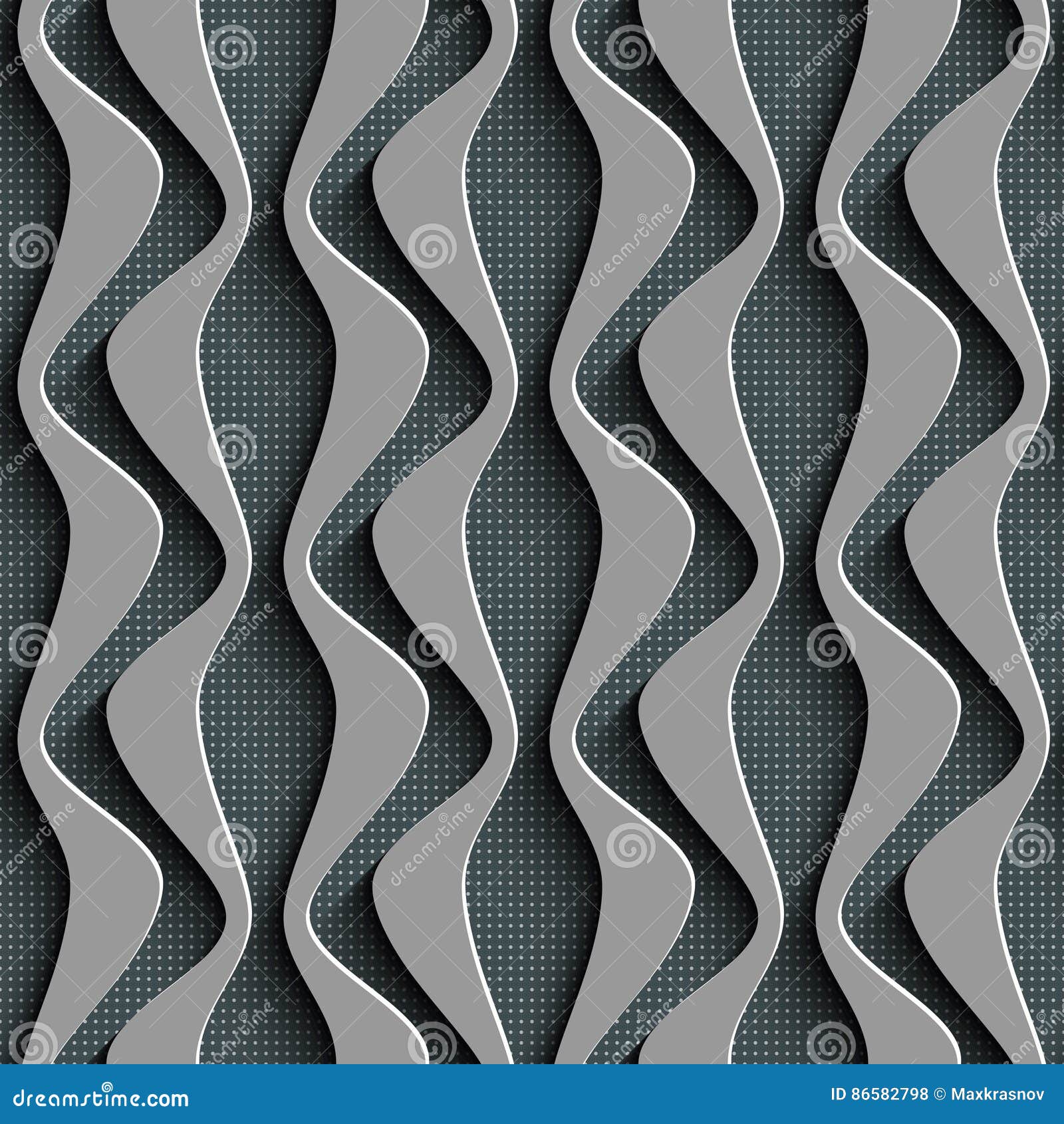 Seamless Wave Background stock vector. Illustration of gray - 86582798