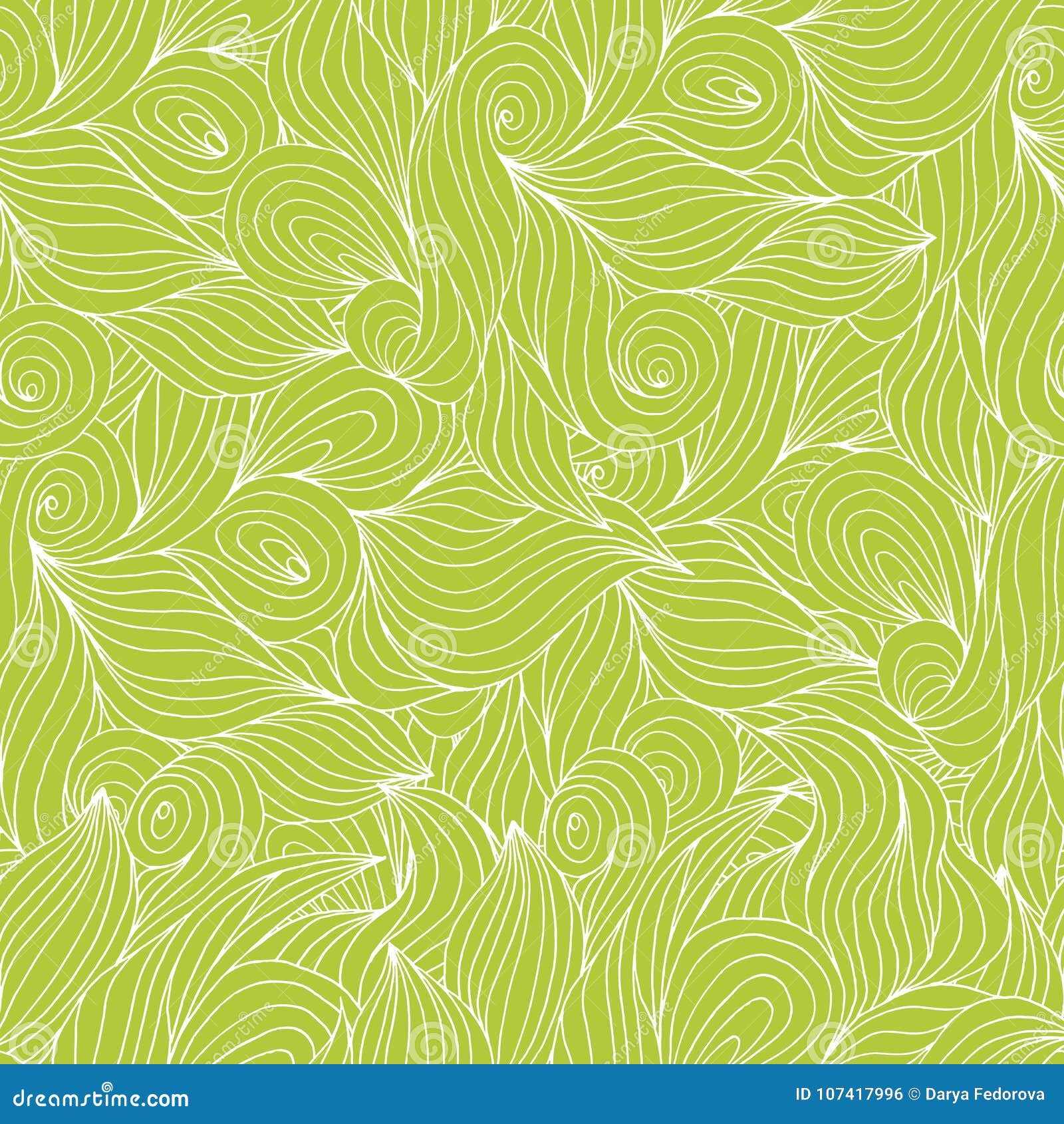 Seamless Wave Hand-drawn Pattern, Waves Background Stock Photo - Image ...