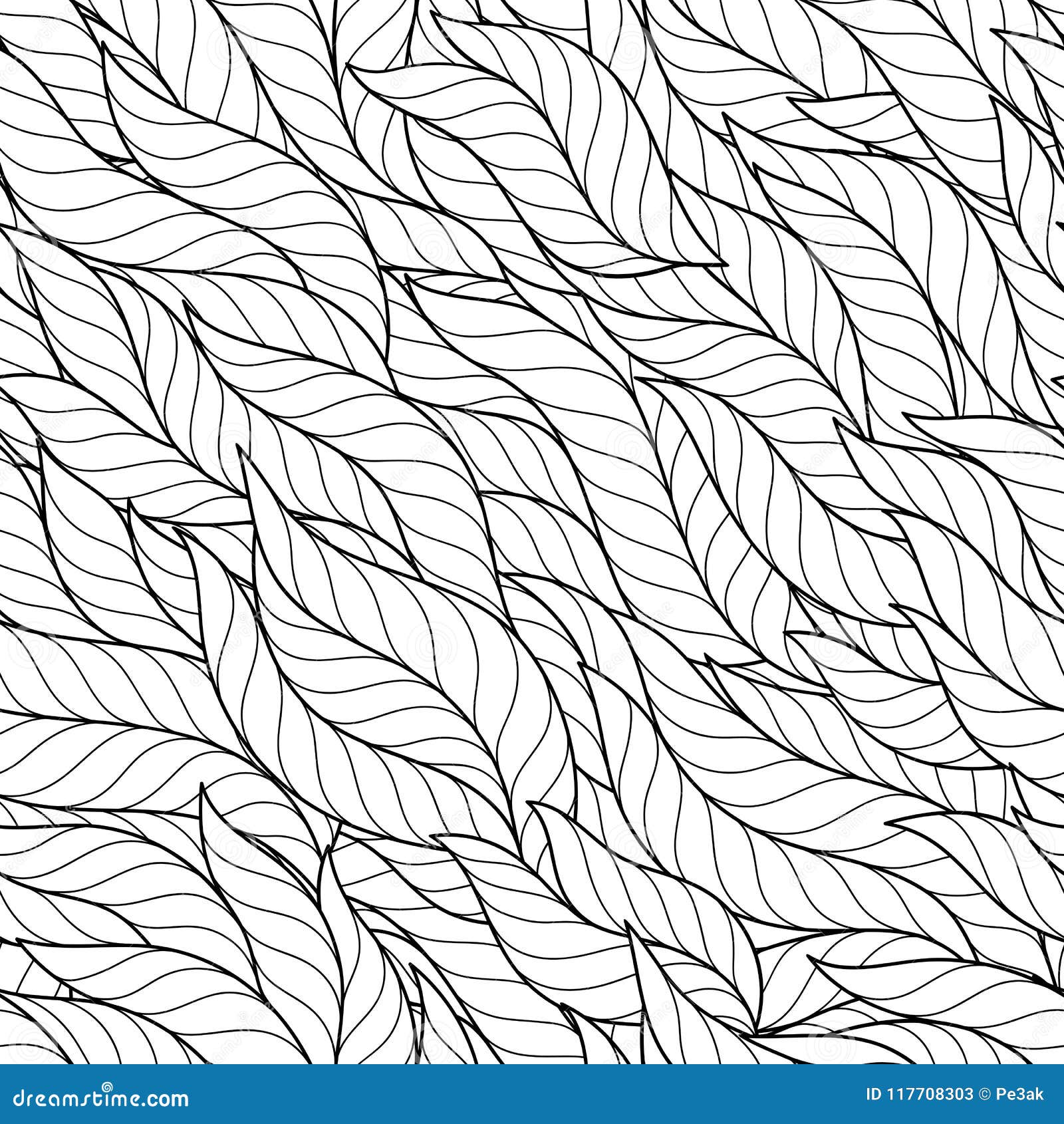 Seamless Pattern for Coloring Book. Stock Vector - Illustration of ...