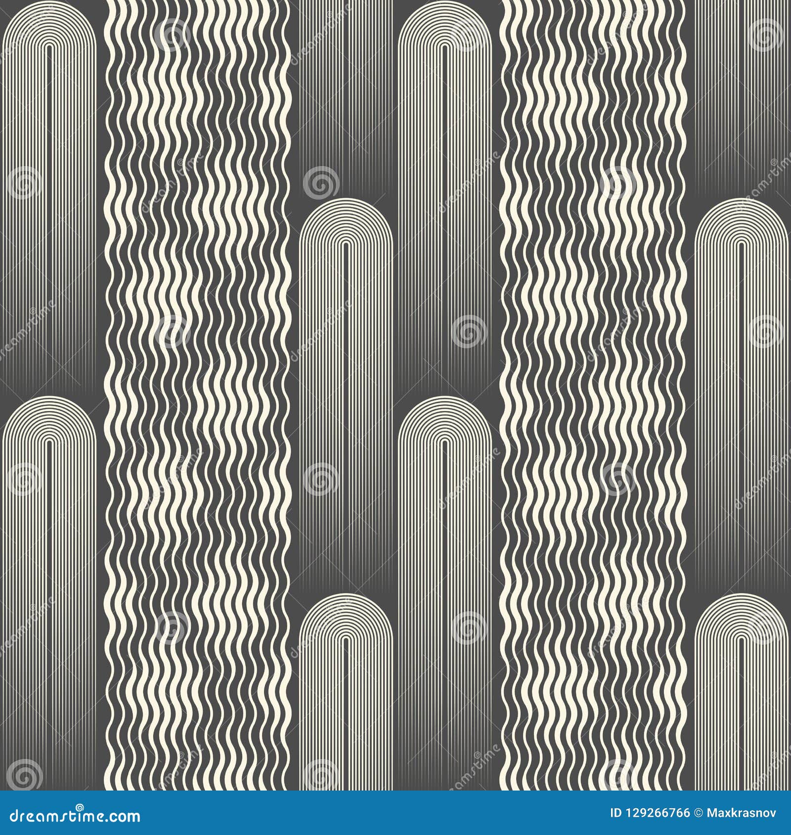 Seamless Wave Pattern. Fine Texture Design Stock Vector - Illustration ...