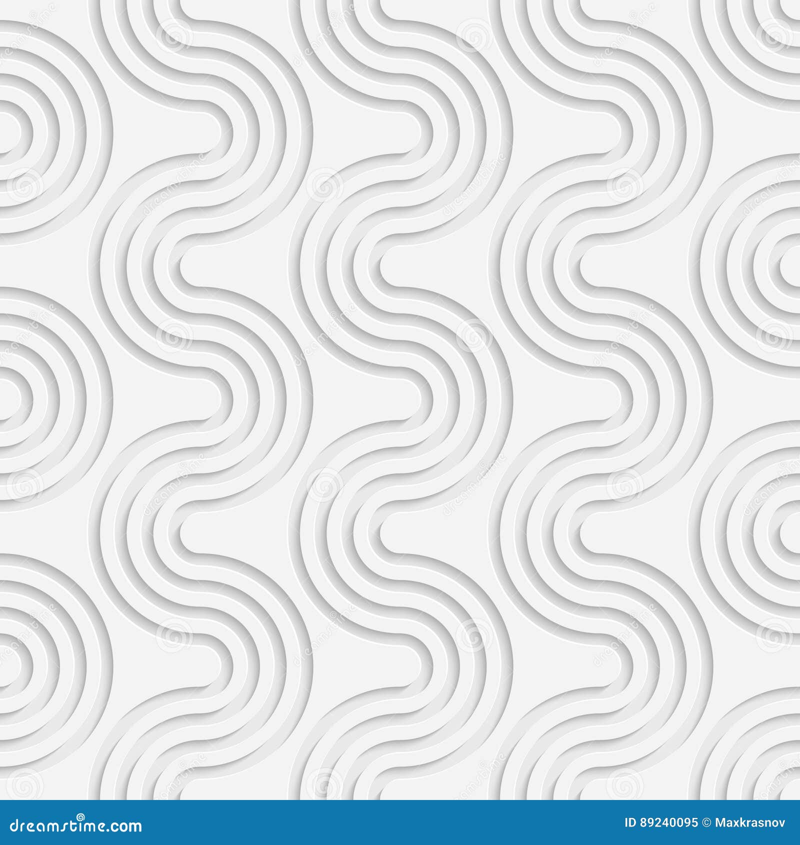 Seamless Wave Pattern stock vector. Illustration of paper - 89240095