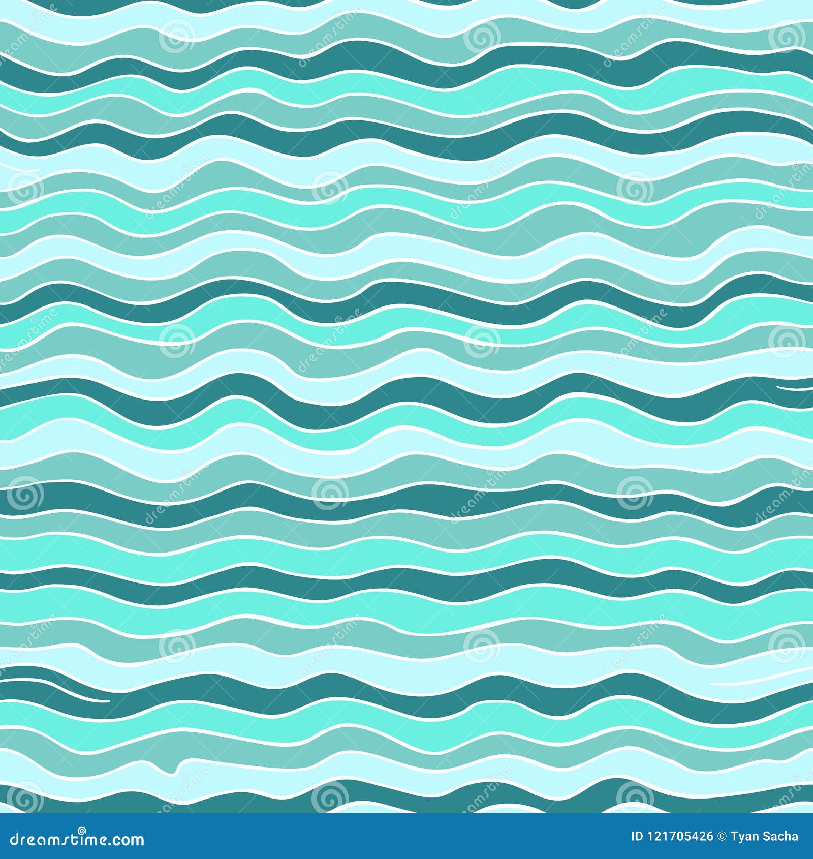 Seamless Wave Pattern. Sea Background. Stock Illustration ...