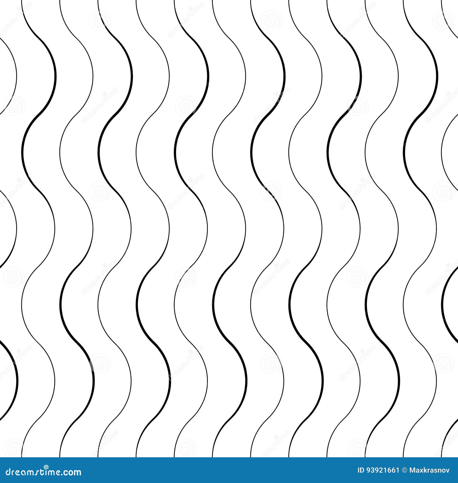 Seamless Wave and Stripe Pattern Stock Vector - Illustration of modern ...