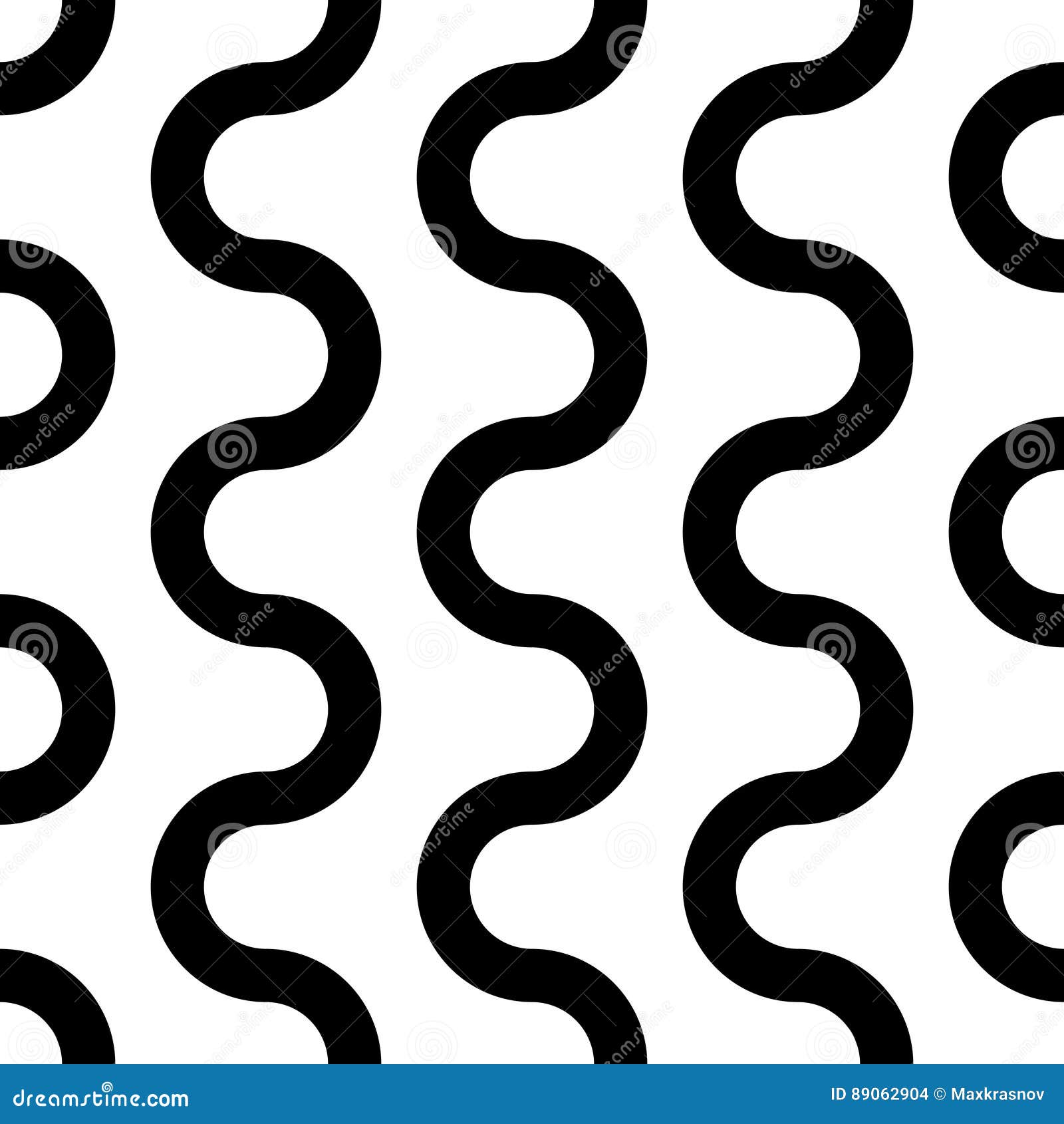 Seamless Wave and Stripe Pattern Stock Vector - Illustration of modern ...