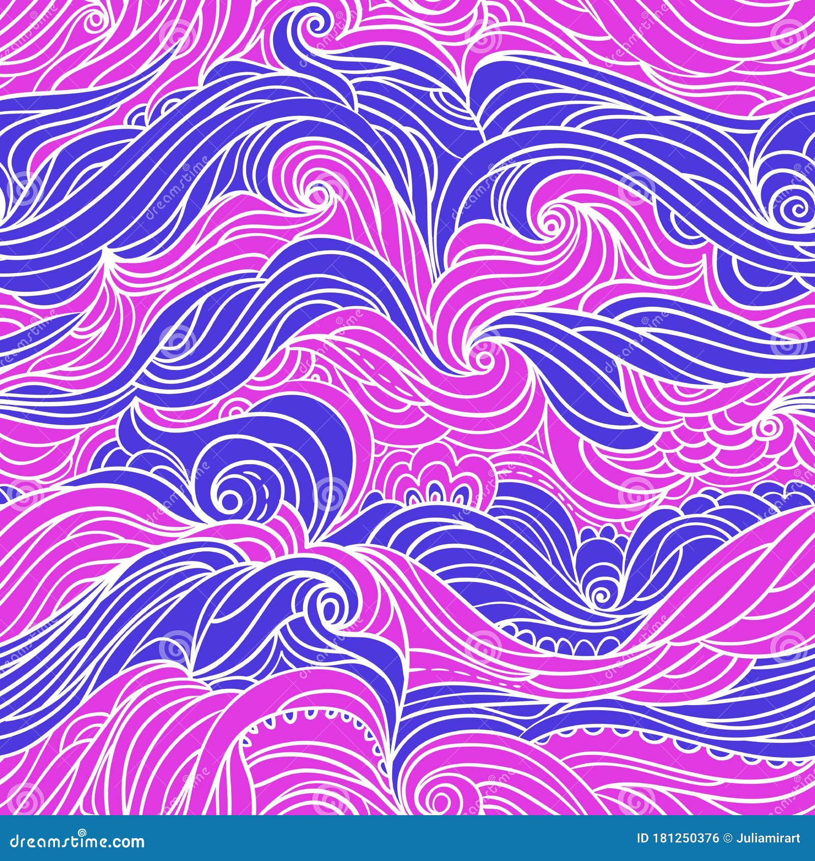 Ocean Waves Patterns-01 stock vector. Illustration of abstract - 181250376