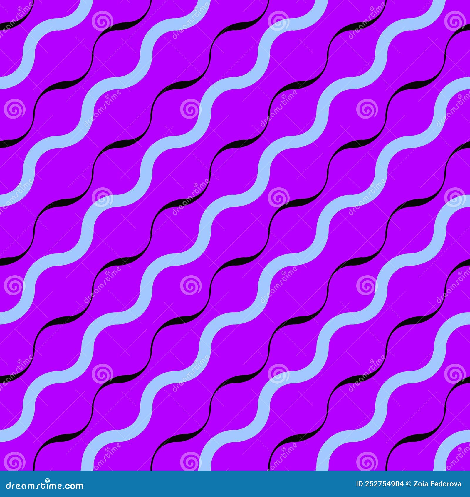 Seamless Waves Pattern stock illustration. Illustration of element ...