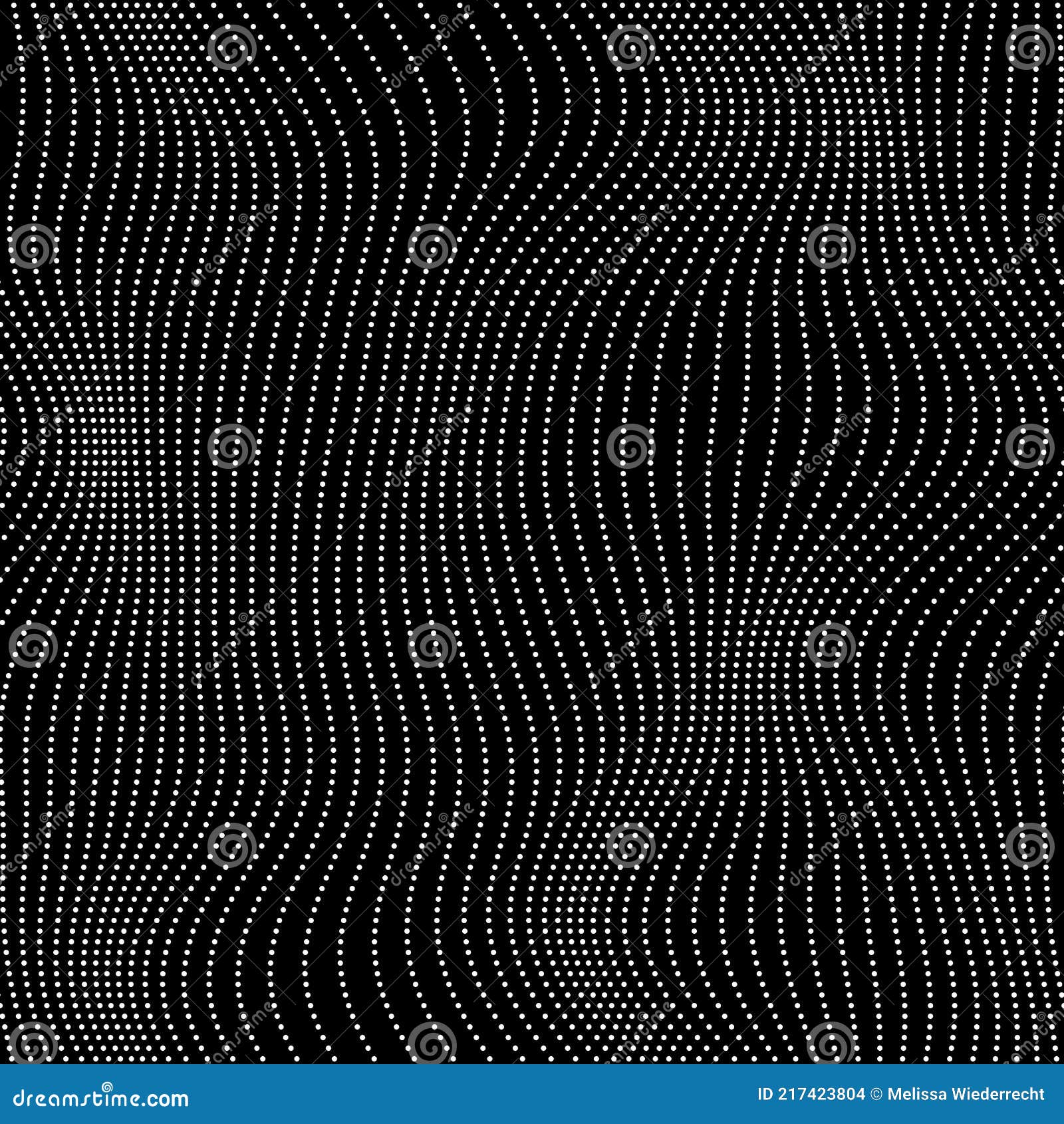 Seamless Wavy Array of Dots Pattern for Print or Digital Use Stock ...