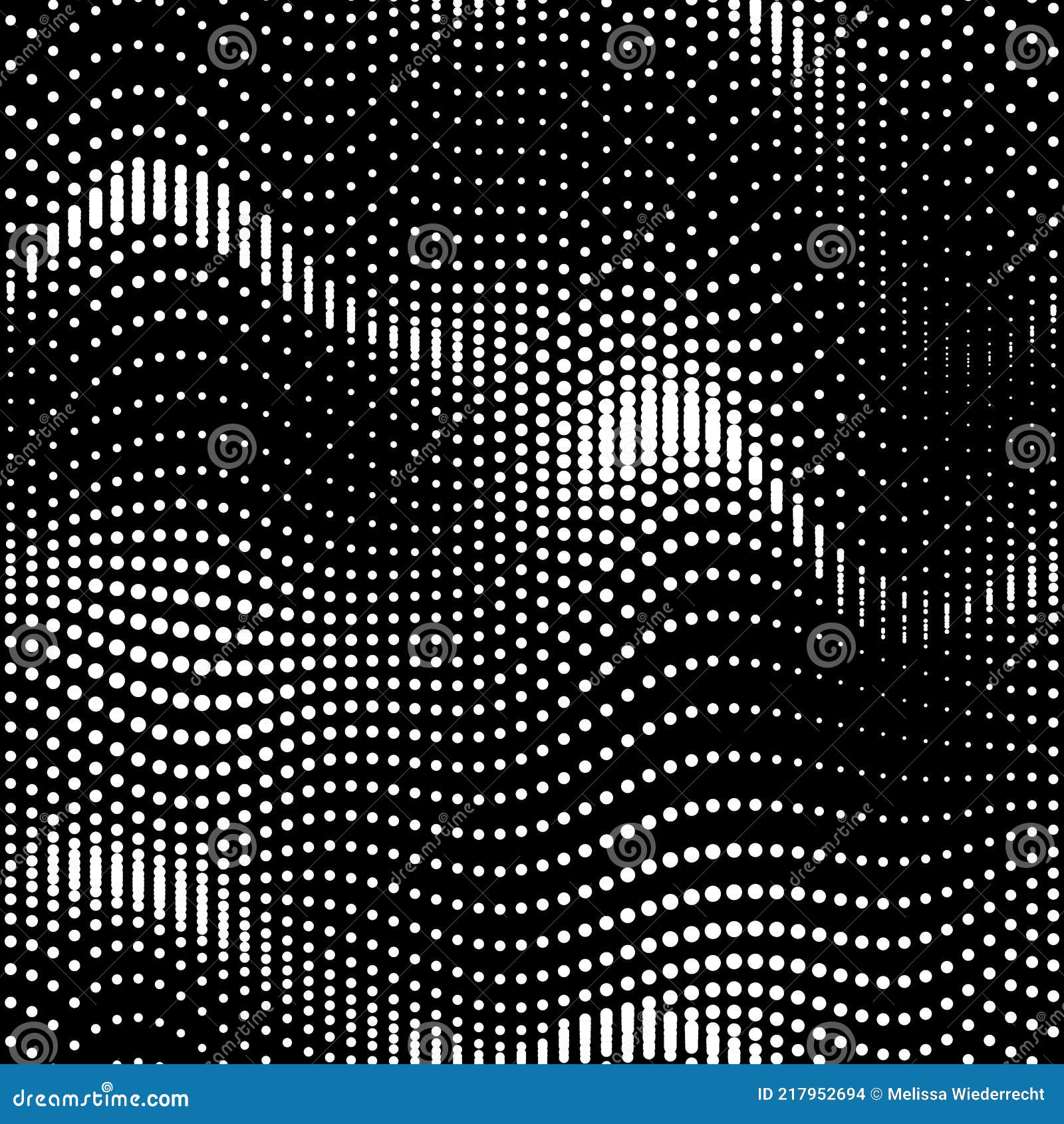 Seamless Wavy Array of Dots Pattern for Print or Digital Use Stock ...