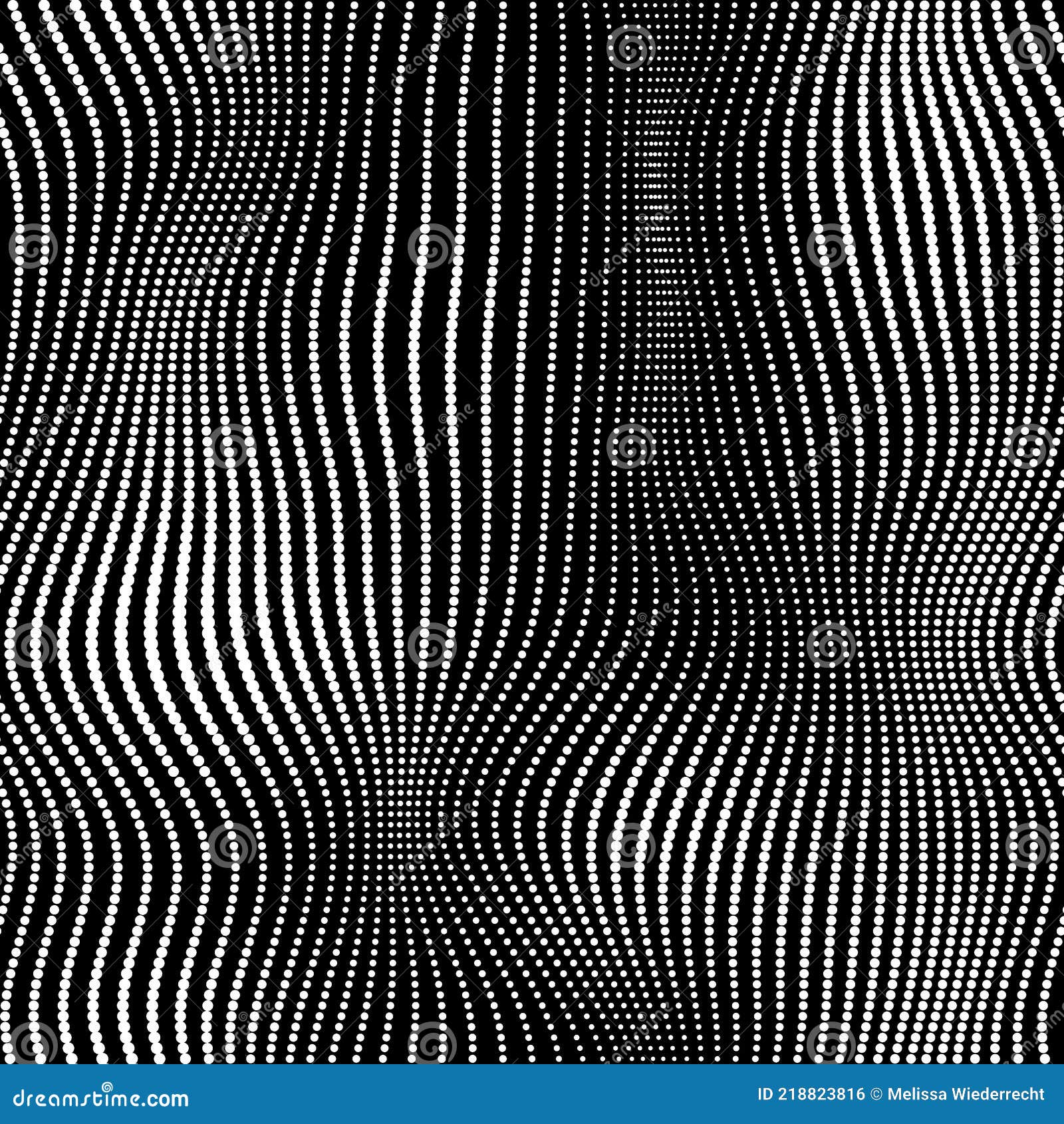 Seamless Wavy Array of Dots Pattern for Print or Digital Use Stock ...
