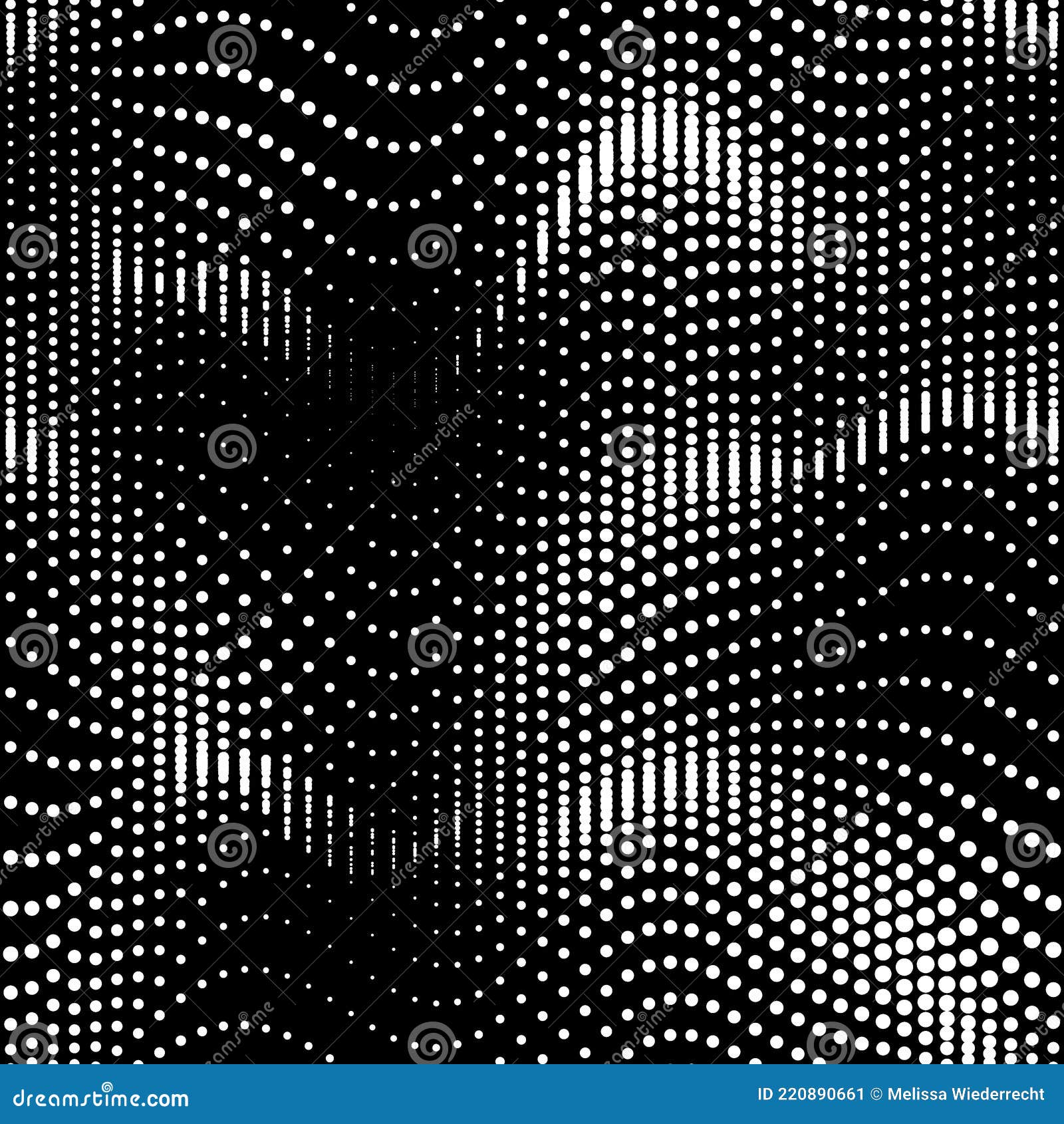 Seamless Wavy Array of Dots Pattern for Print or Digital Use Stock ...